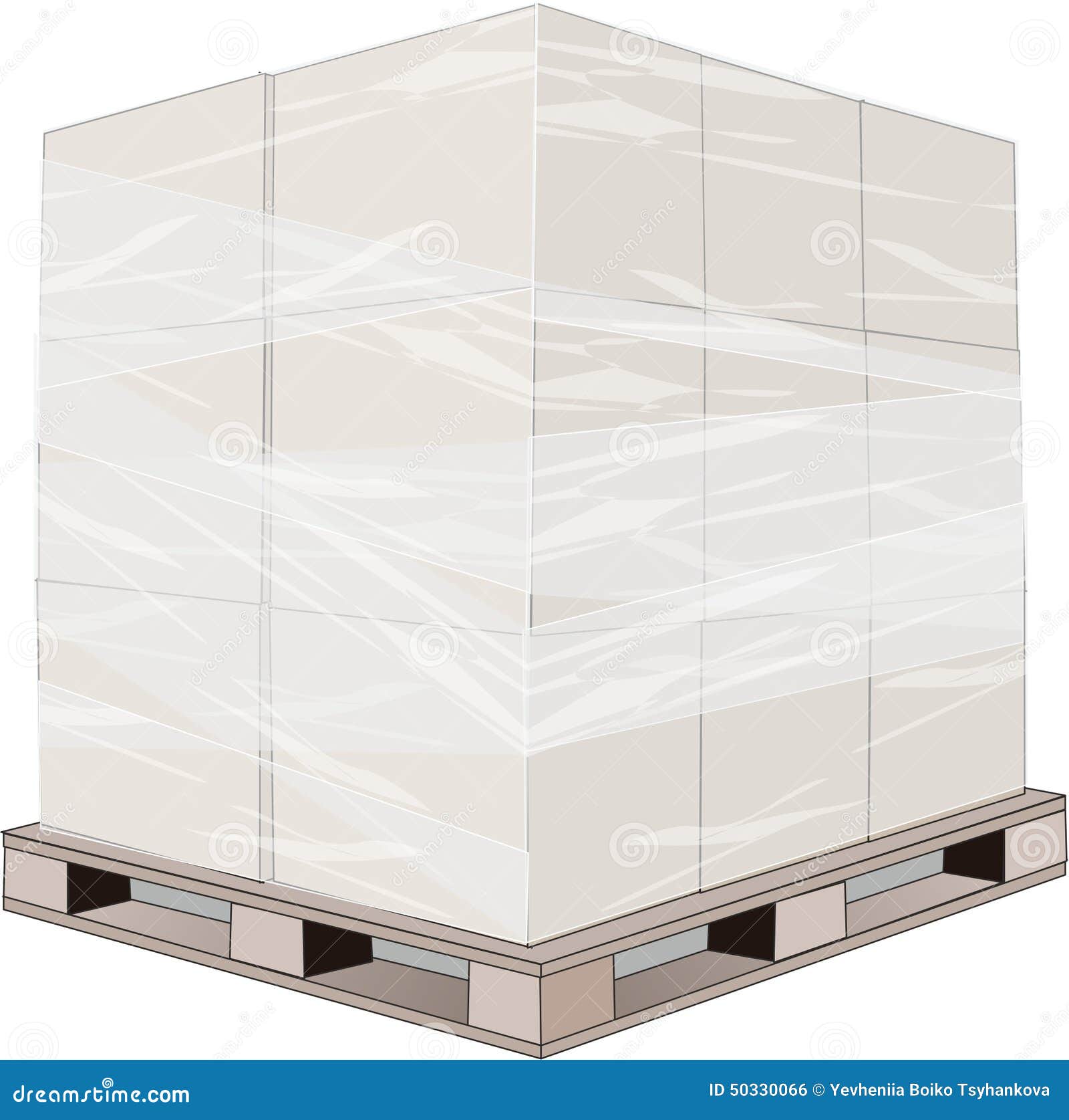 Pallets boxes box brown stock illustration. Illustration of boxes ...
