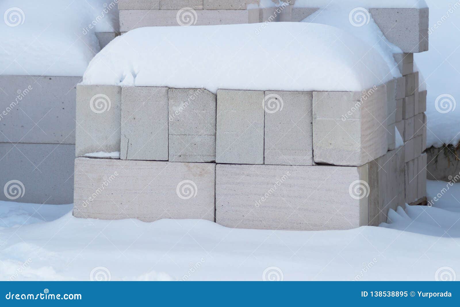 Pallets with Bricks in the Store. Racks of Brick Stock Image - Image of ...