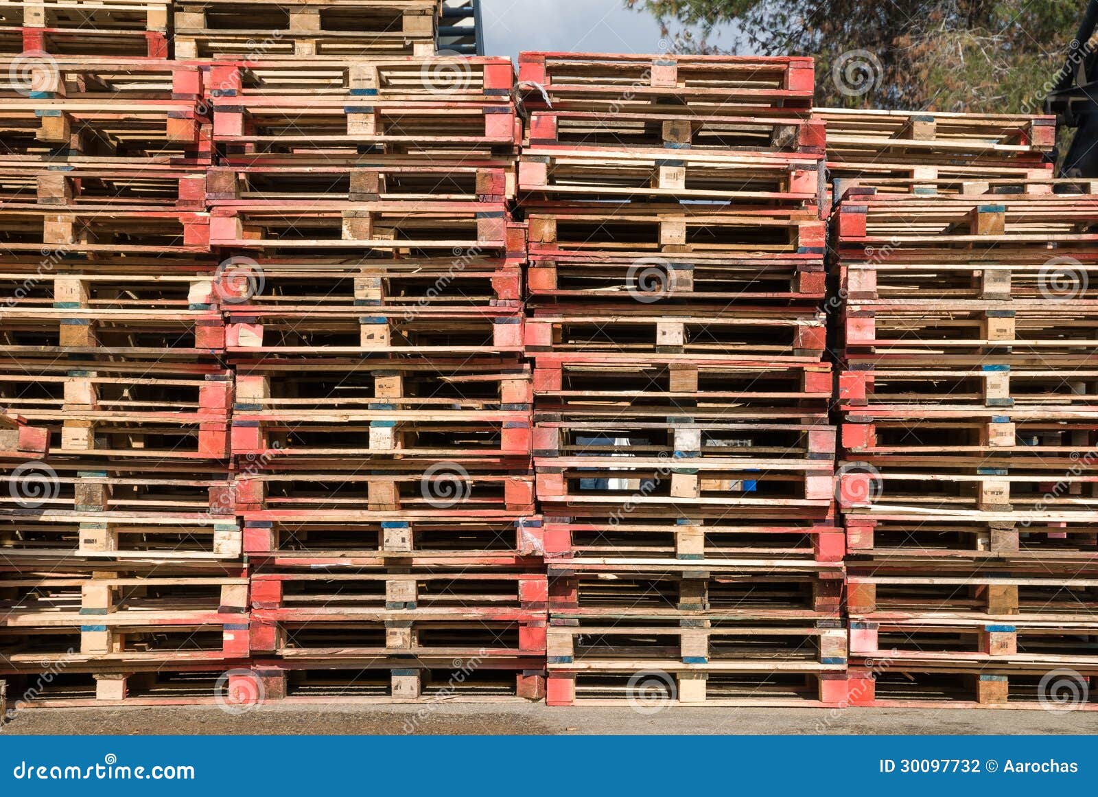 Pallets stock photo. Image of storage, stack, color, load - 30097732