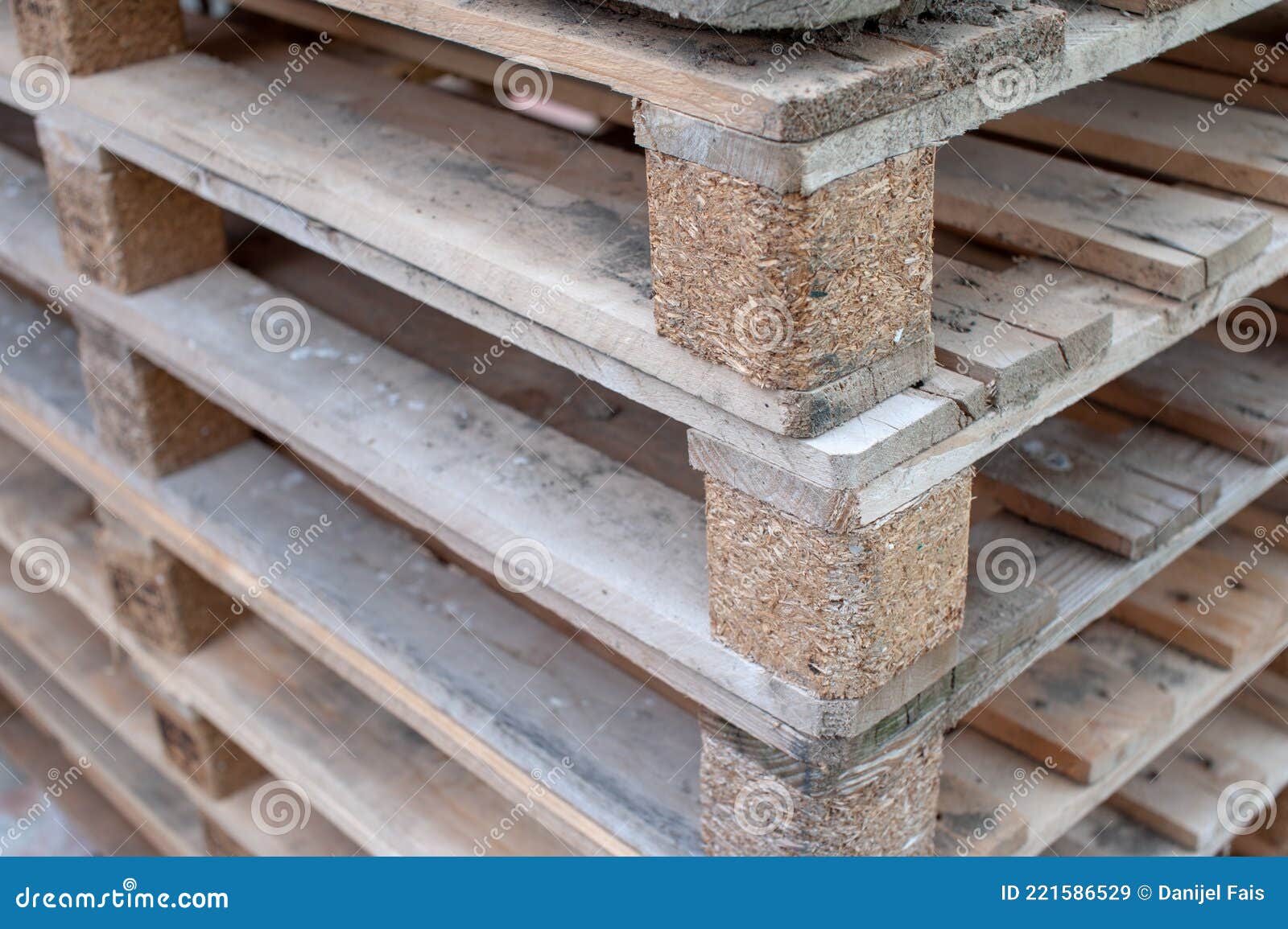 Pallets Stacked on Top of Each Other Arranged and Painted Close To One ...