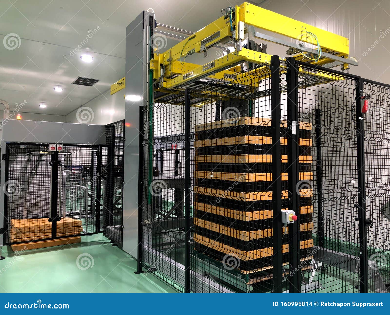 Pallets for Transporting Finished Packaged Goods Stock Photo - Image of ...