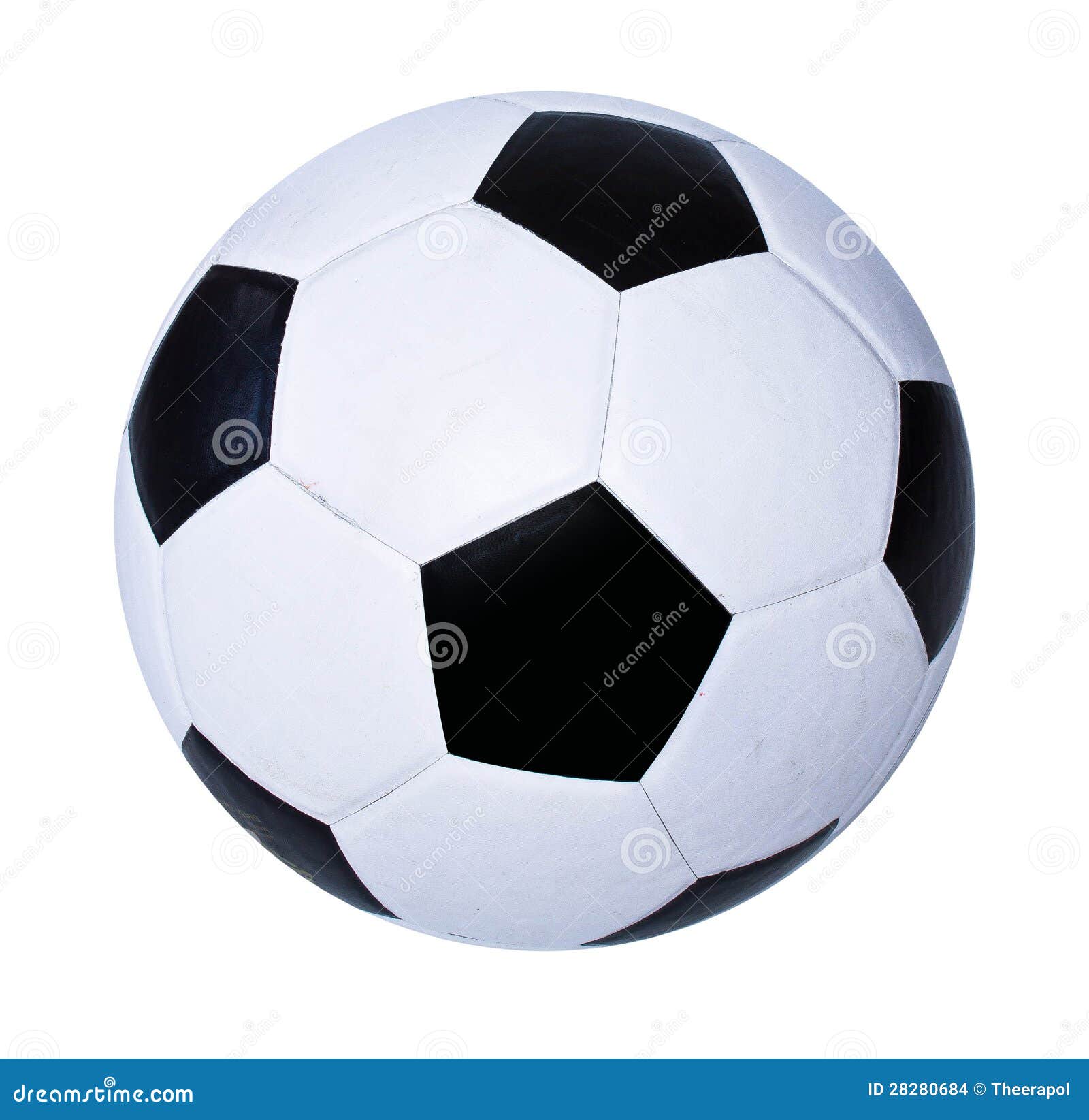 Pallone da calcio classico fotografia stock. Immagine di curva - 28280684