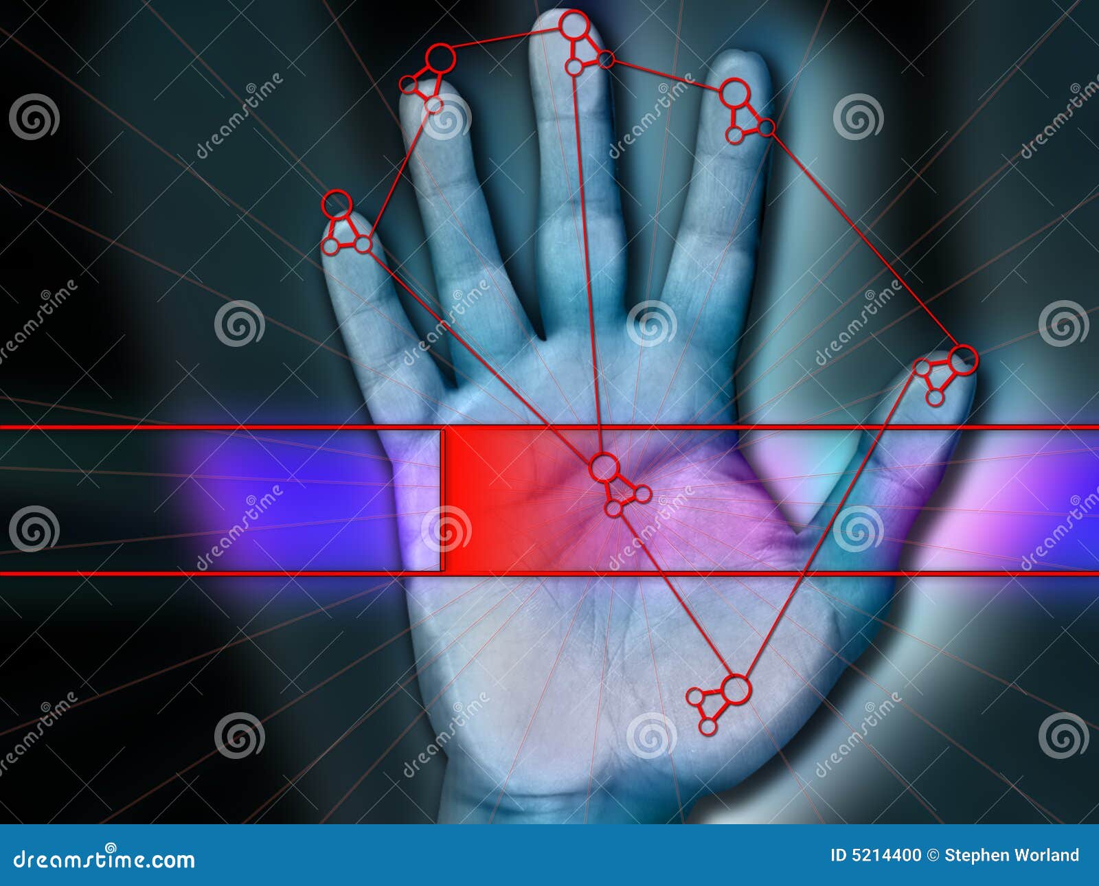 Palm access Scanning stock photo. Image of army, authenticated - 5214400