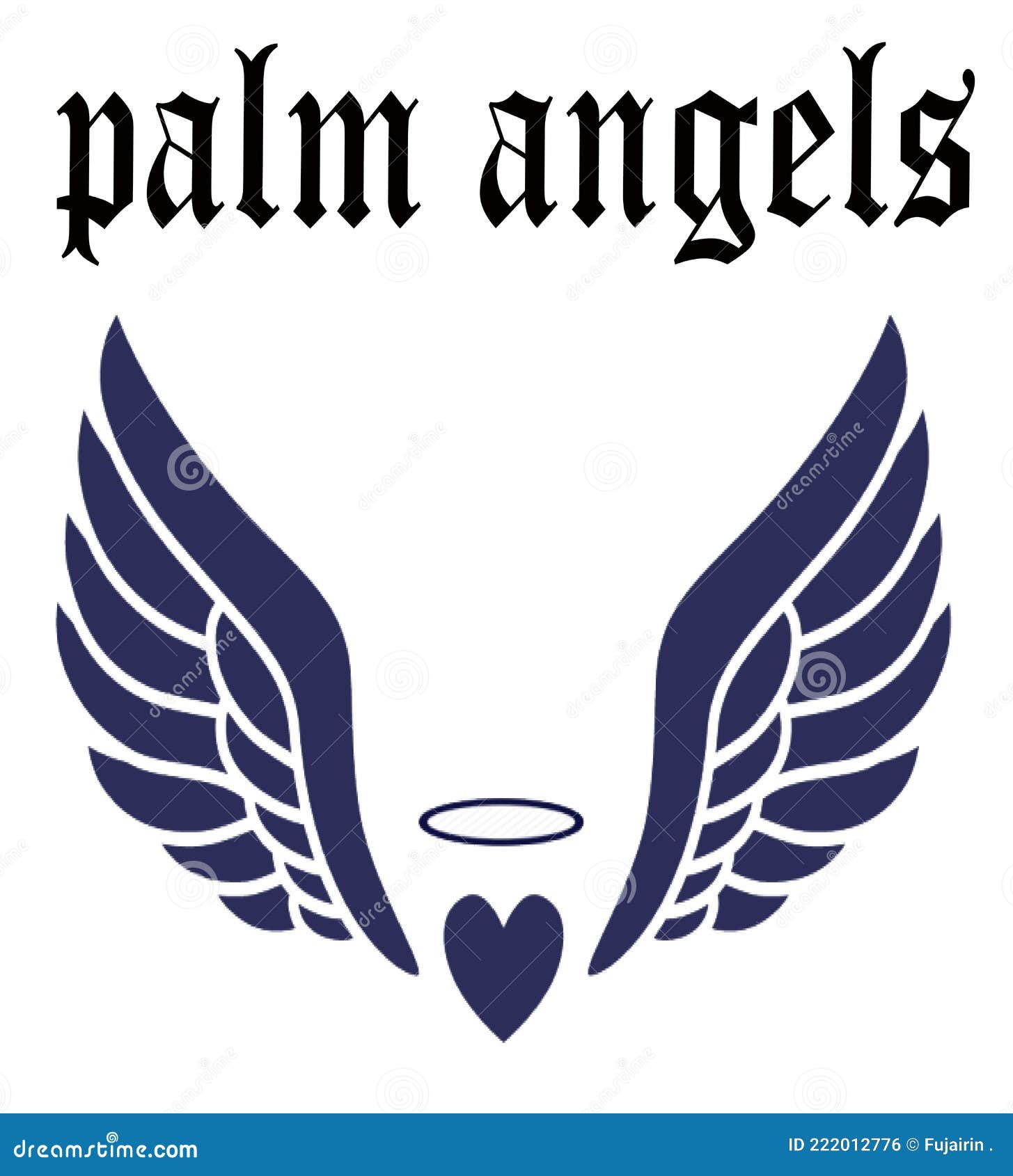 Palm angels tshirt design stock illustration. Illustration of ...