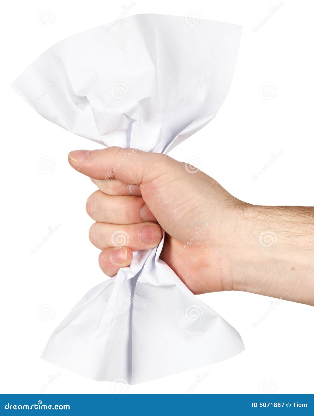 Palm Crumpling Sheet of Paper Stock Image - Image of page, creativity ...