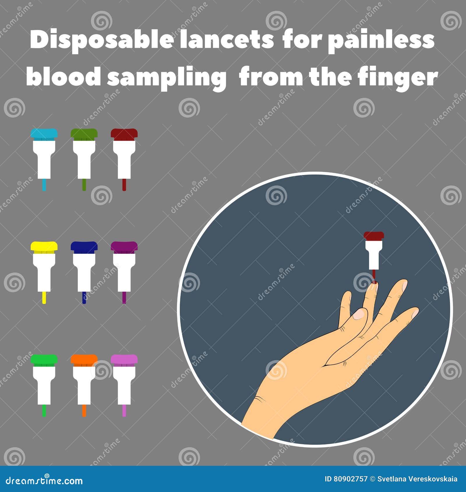 Palm and Disposable Lancets for Painless Blood Sampling from the Finger ...
