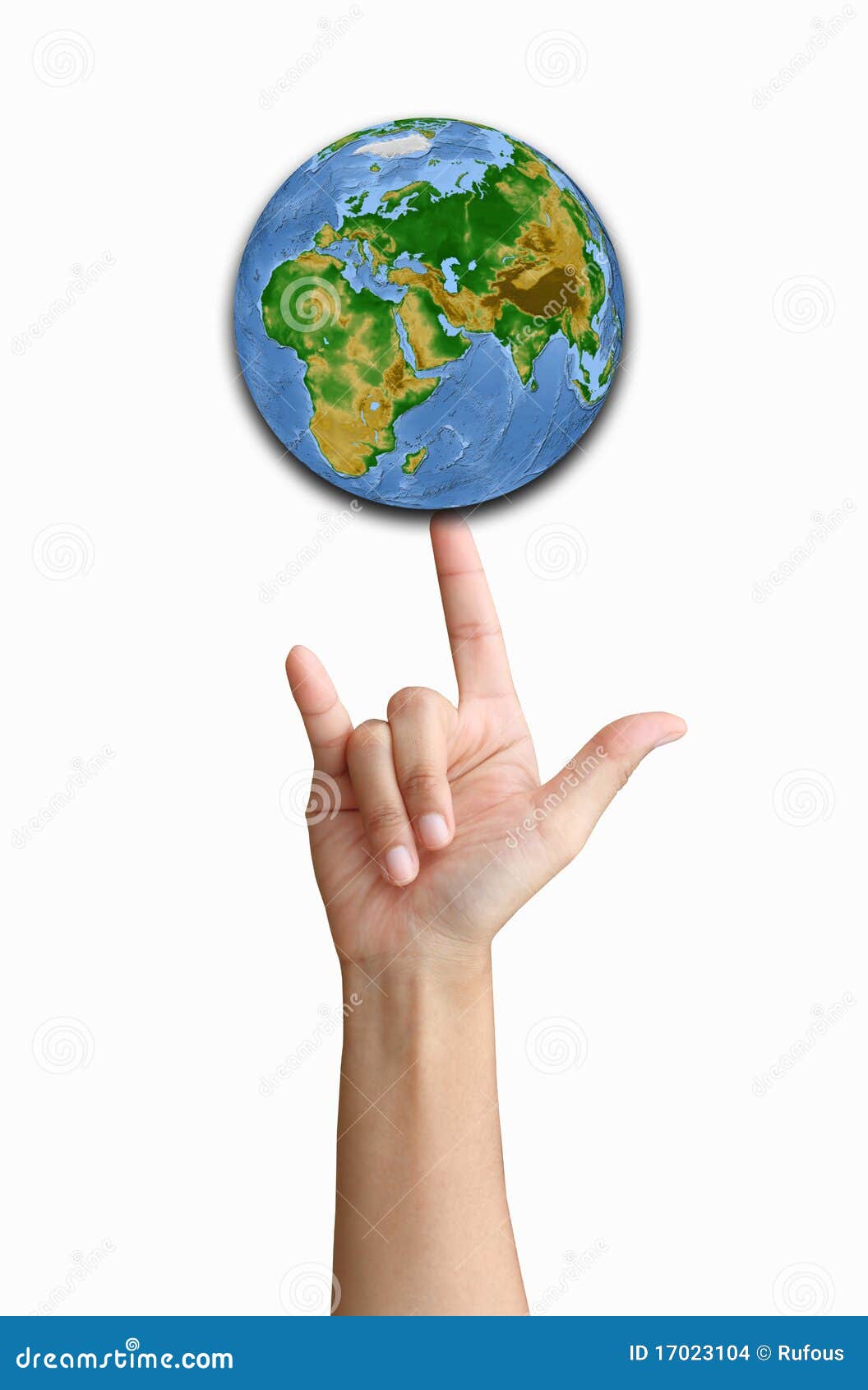 Palm and Earth - As an Abstract Symbol and Care Fo Stock Photo - Image ...