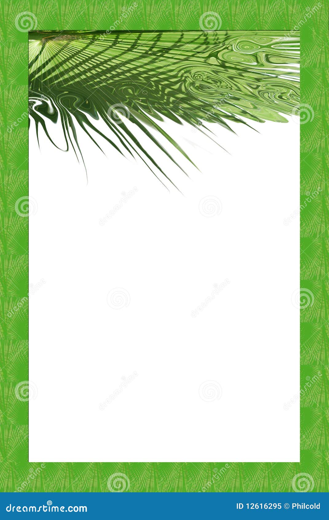 Palm frame paper stock illustration. Illustration of styled - 12616295