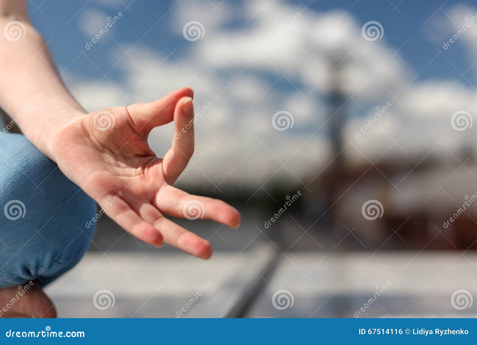 The Palm in a Gesture of Concentration Stock Photo - Image of fingers ...