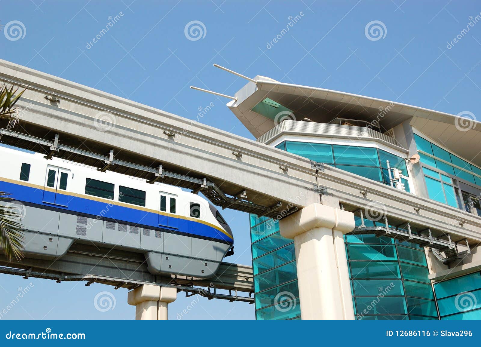 Monorail Station Royalty-Free Stock Image | CartoonDealer.com #2095708