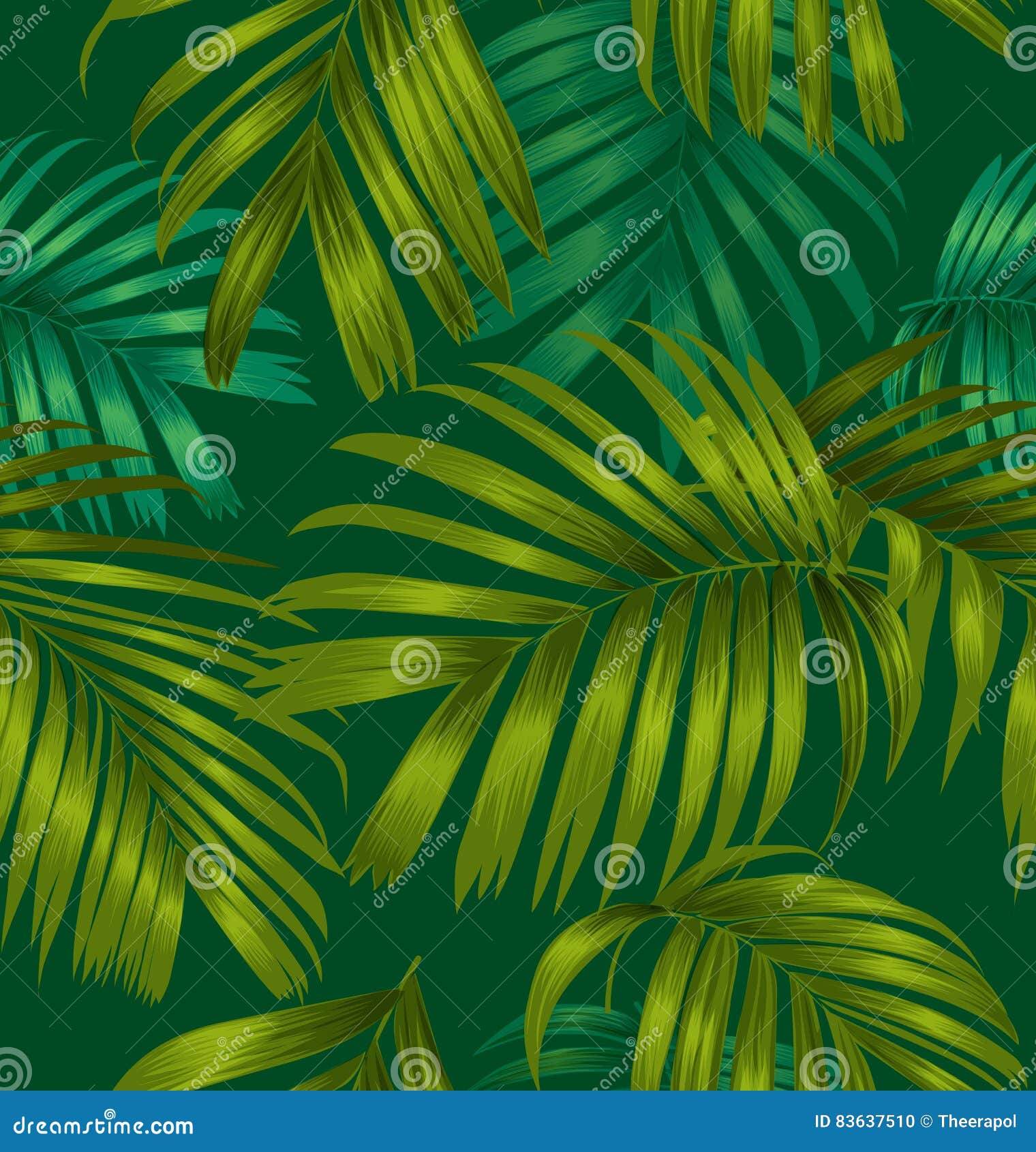 Palm leaf pattern stock illustration. Illustration of nature - 83637510