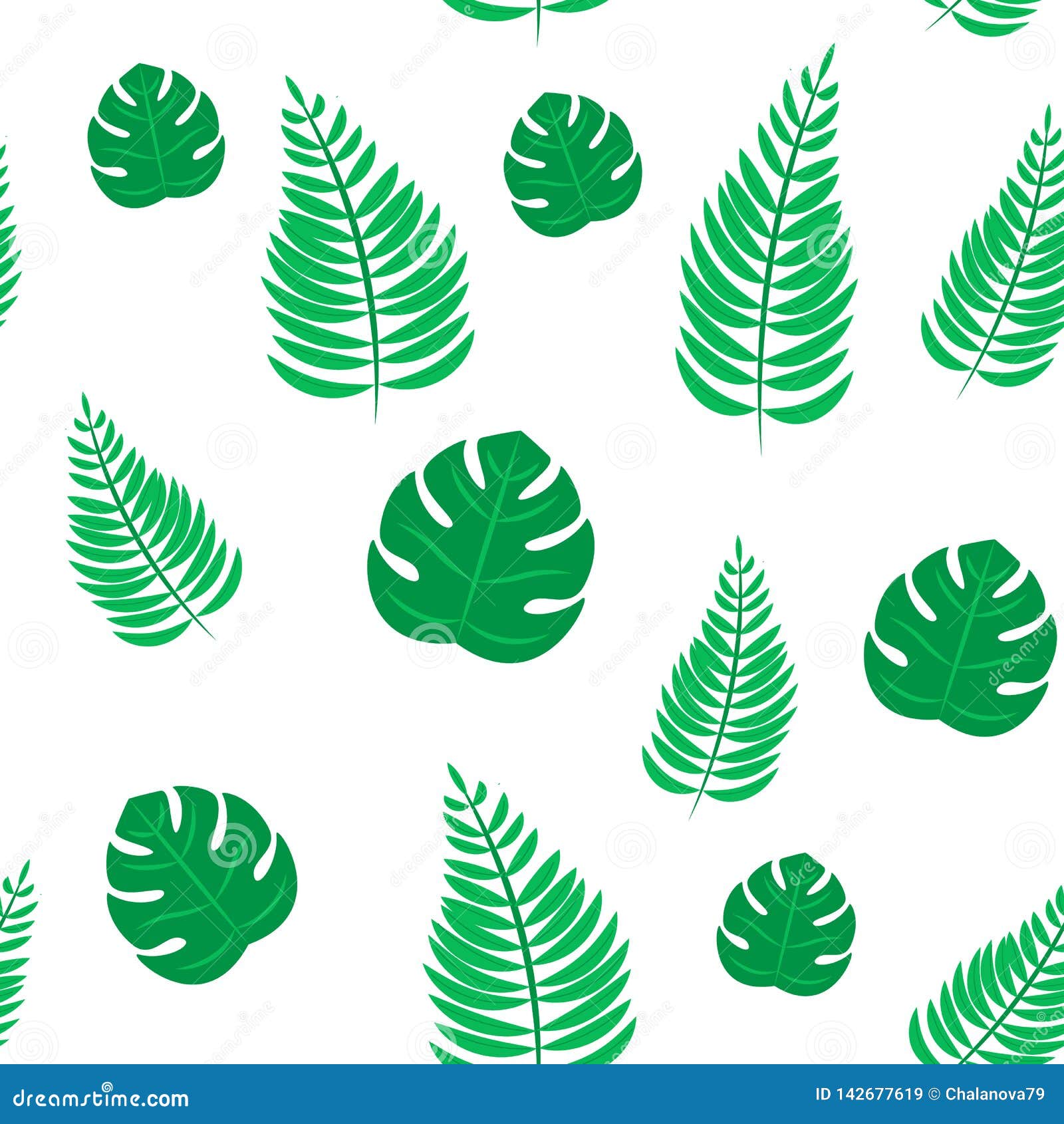 Palm Leaf Seamless Pattern Background. Beach Seamless Pattern Wallpaper ...