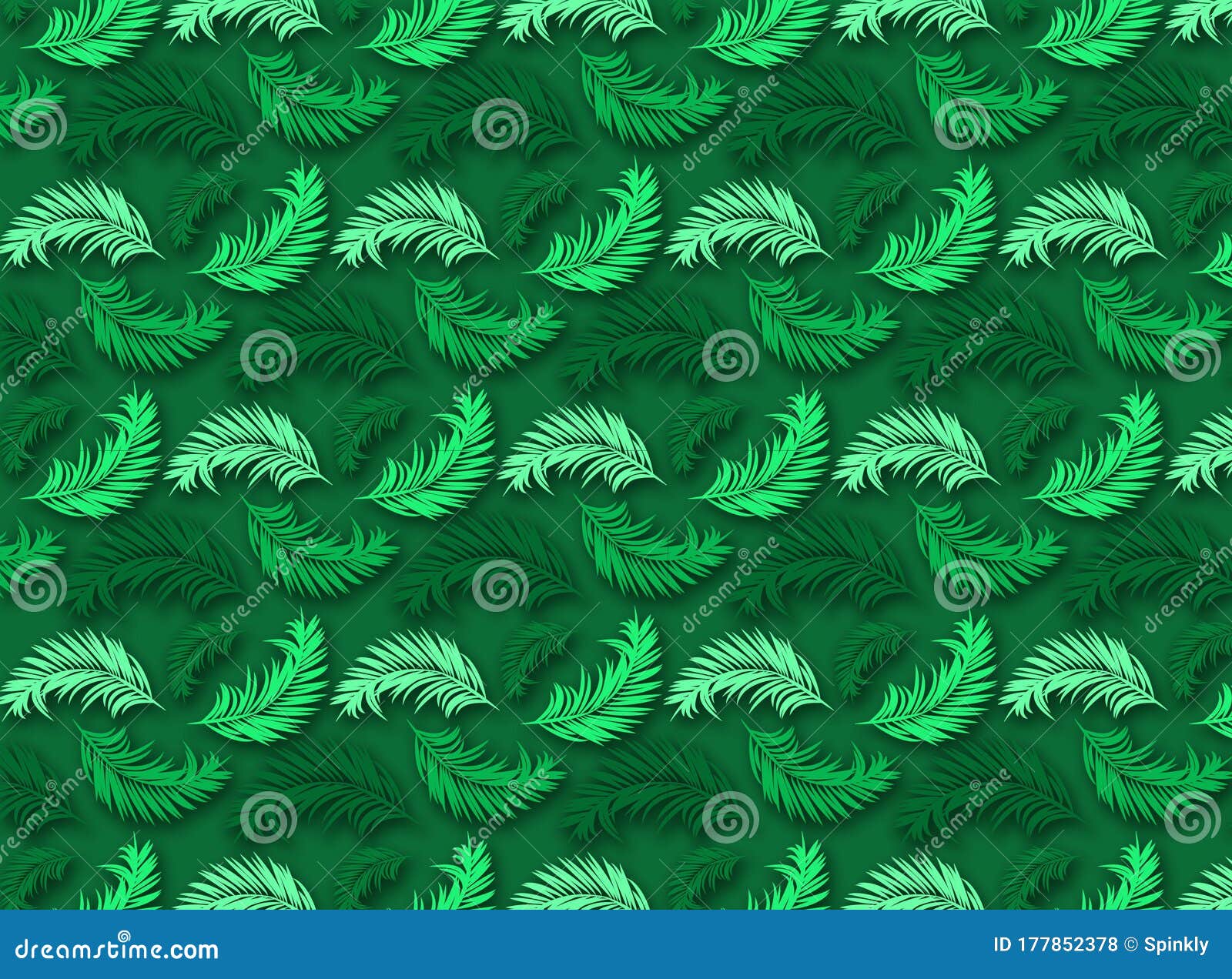 Palm Leaves Pattern Background Wallpaper Design Stock Illustration ...