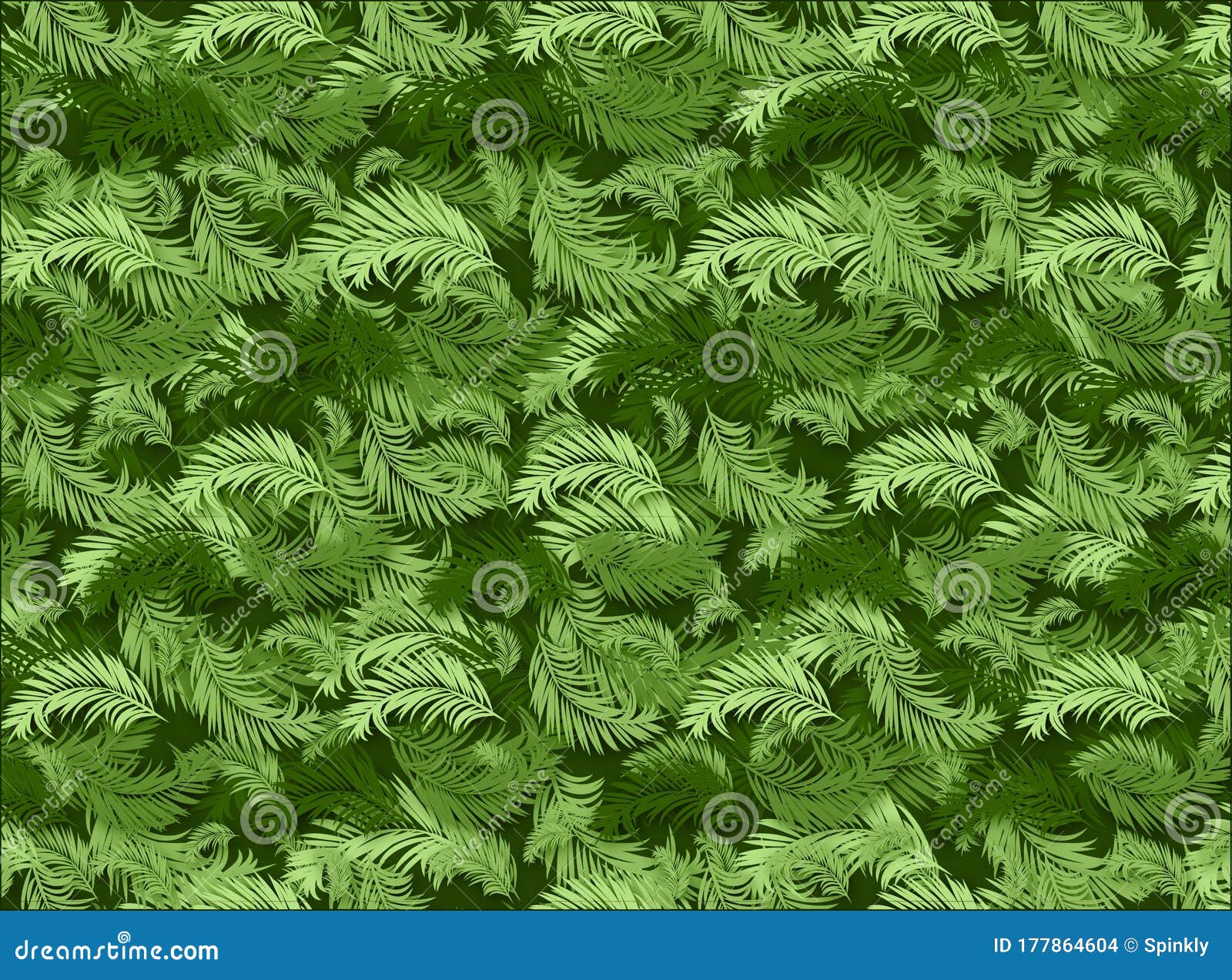 Palm Leaves Pattern Background Wallpaper Design Stock Illustration ...