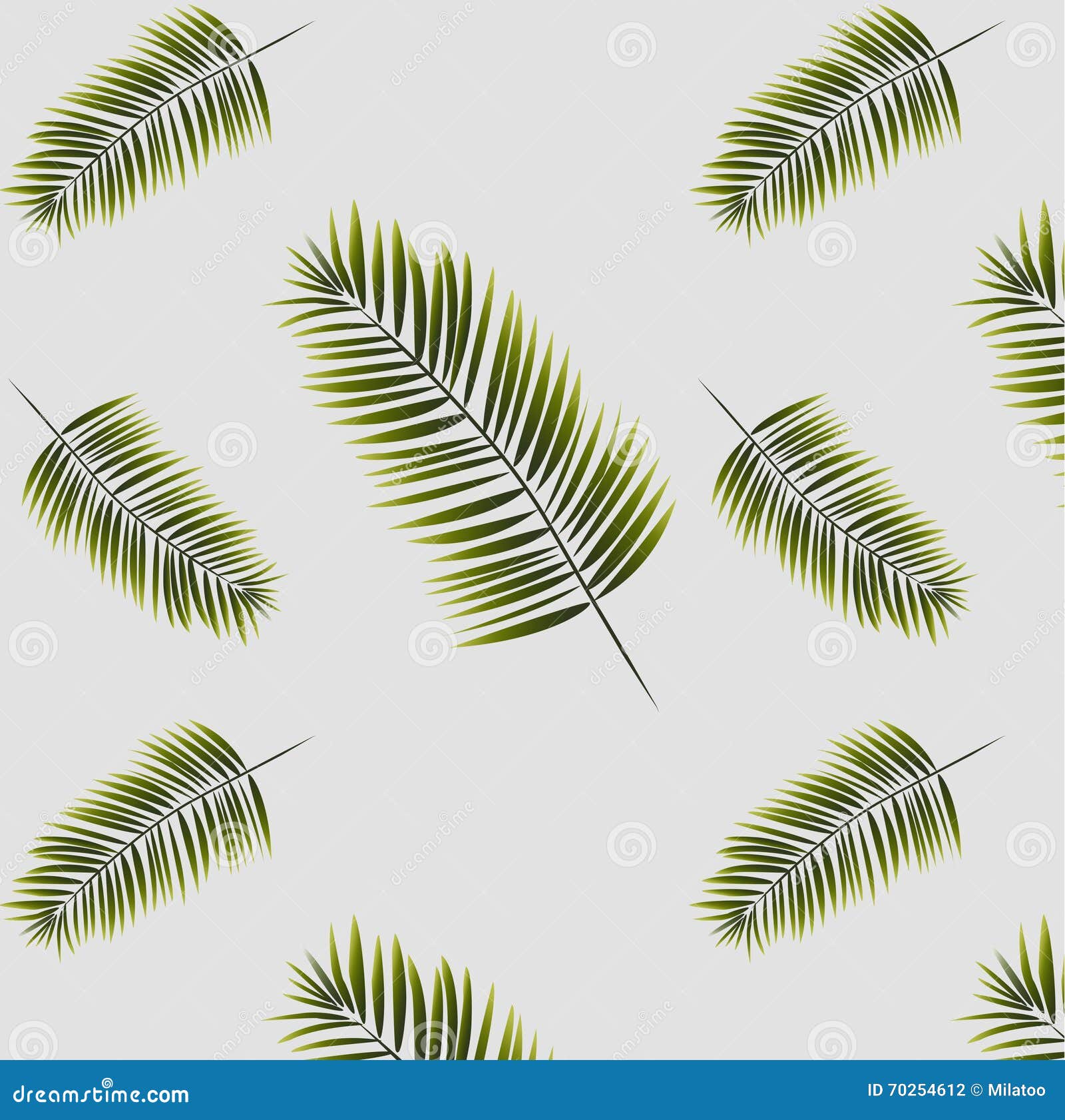 Palm leaves pattern stock vector. Illustration of foliage - 70254612