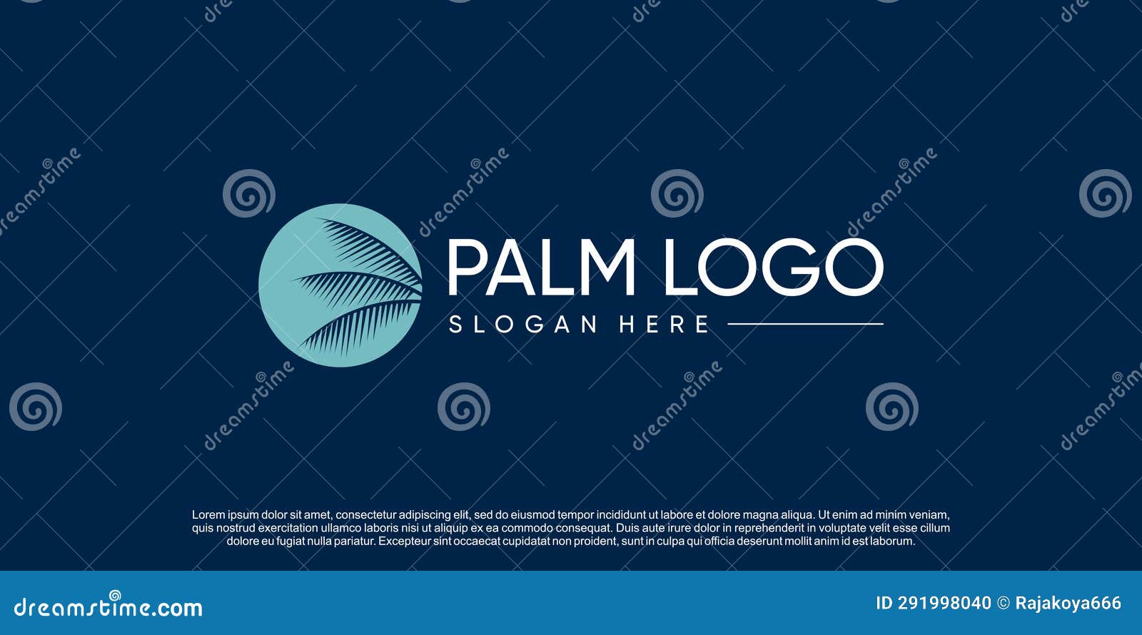 Palm Logo Design Vector with Creative Simple and Unique Concept Stock ...