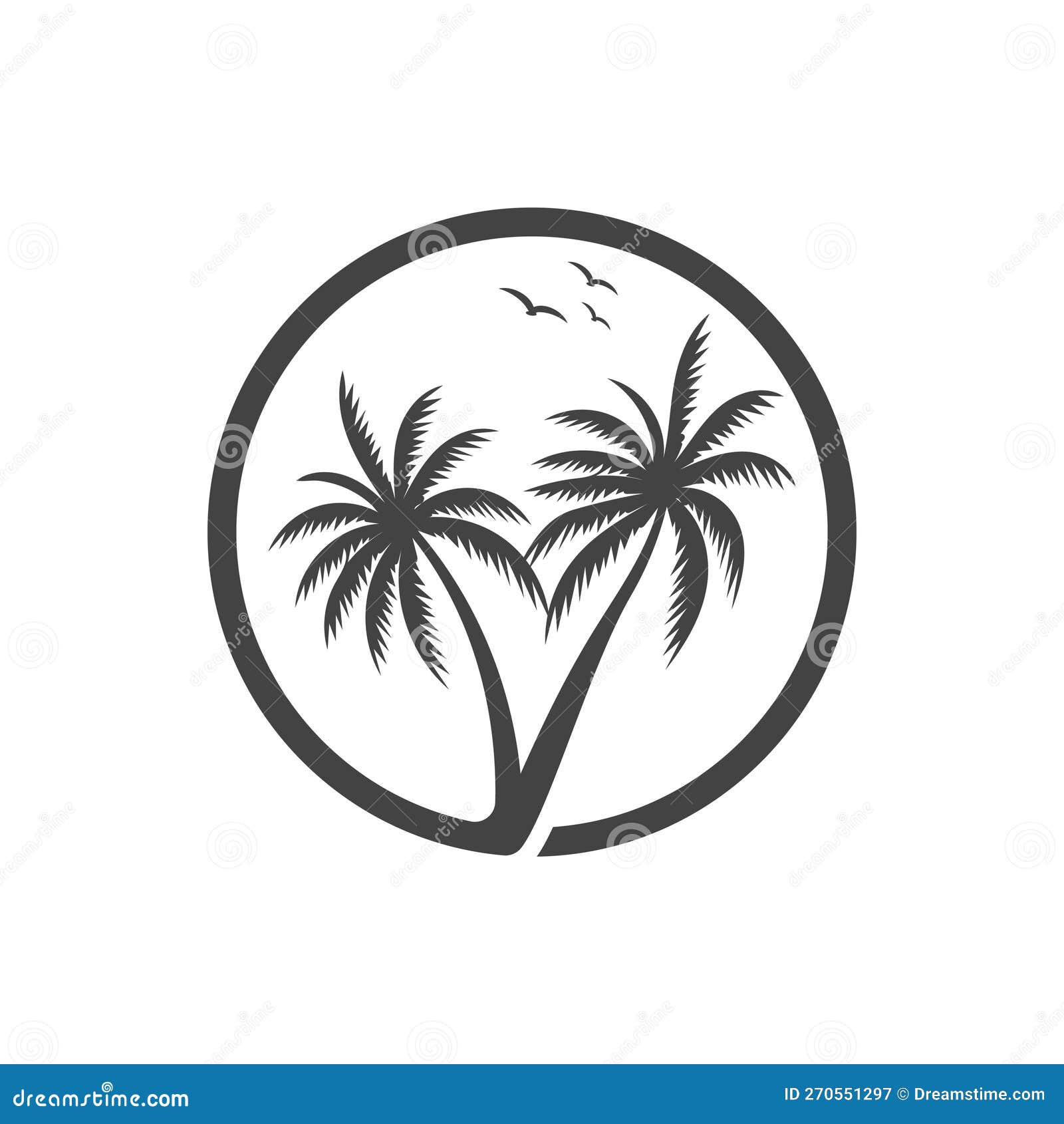 Palm Logo Icon Template and Symbol Vector Tree Stock Vector ...