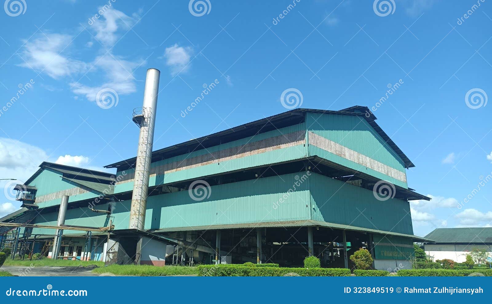 Palm Oil Mill Factory at Noon Stock Image - Image of architecture ...