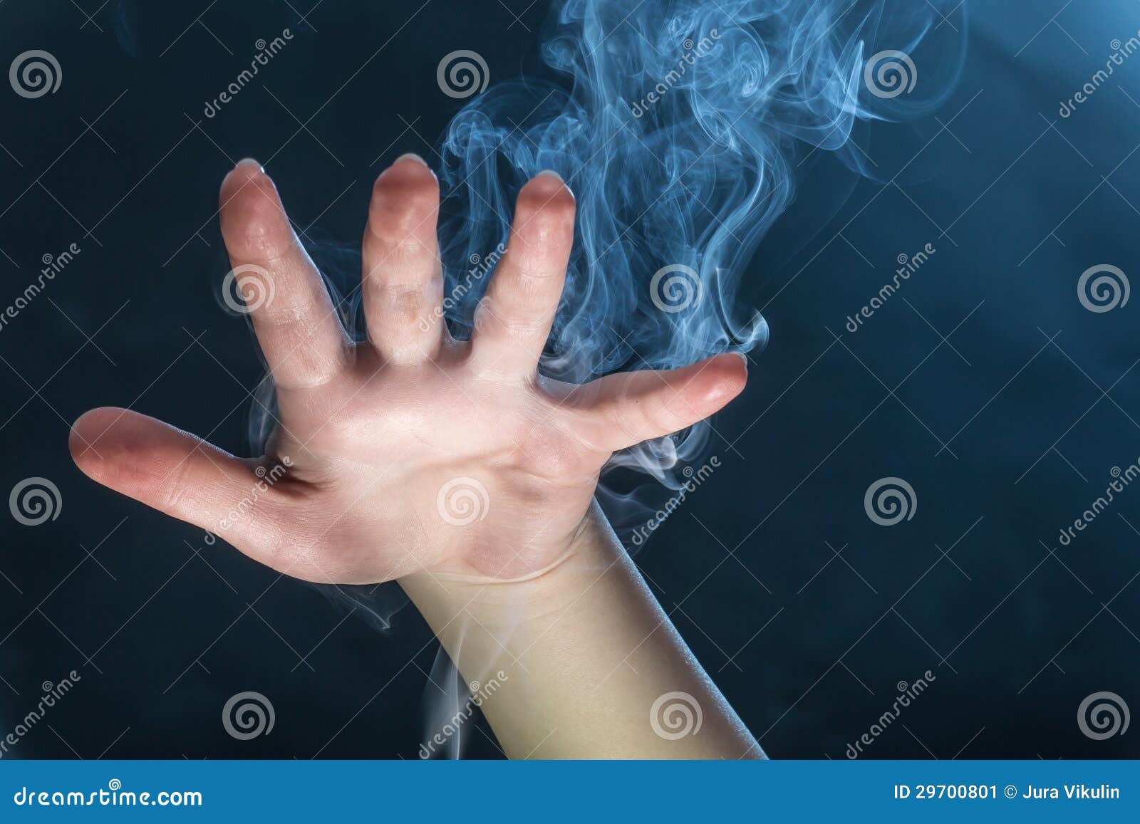 Smoke through fingers stock image. Image of issues, palms - 29700801