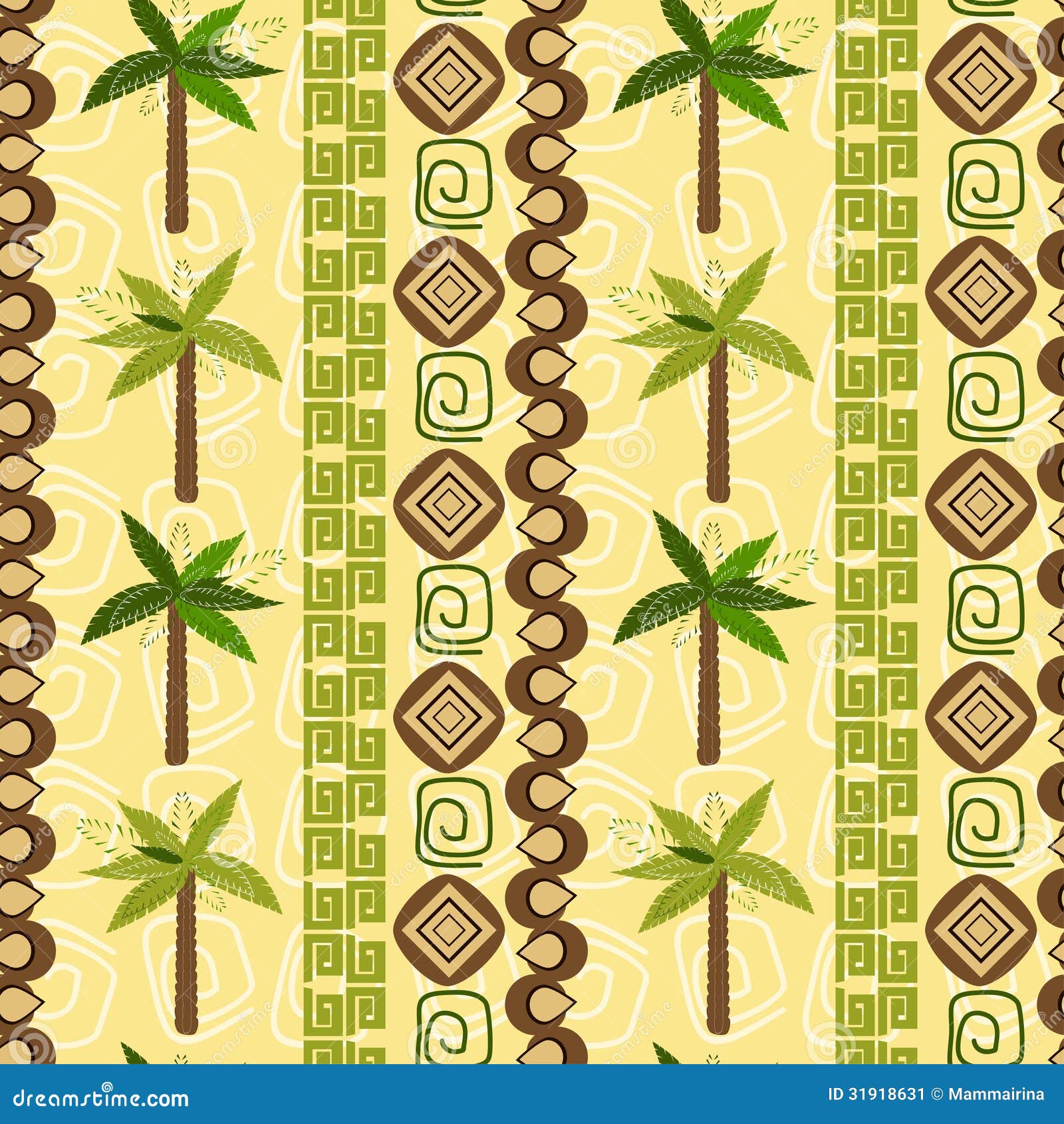 Palm Pattern Seamless Background Stock Vector - Illustration of fabric ...