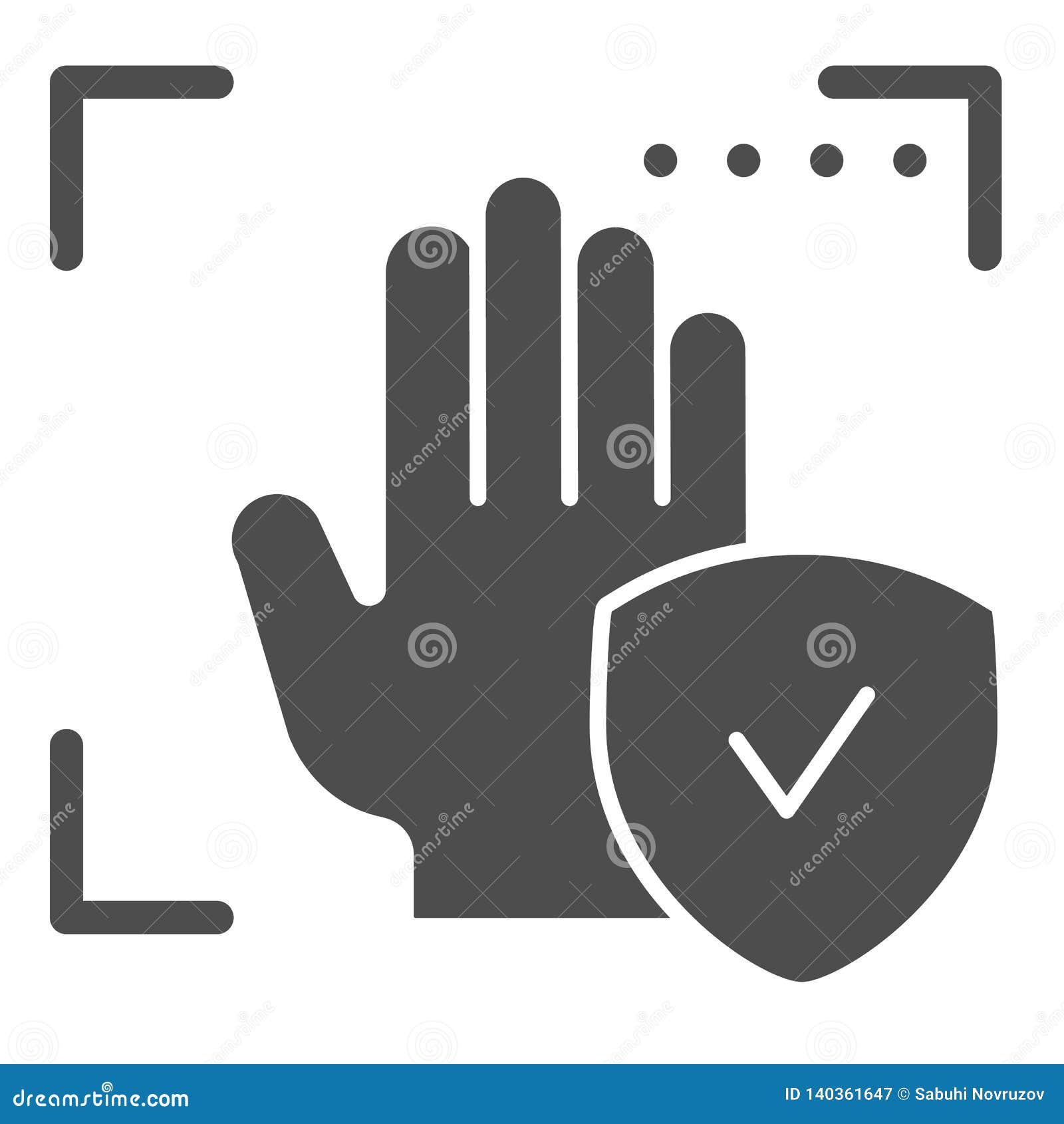 Verification Palmprint Icon Outline Vector. Palm Recognition ... Verification Palmprint Icon Outline Vector. Palm Recognition ...