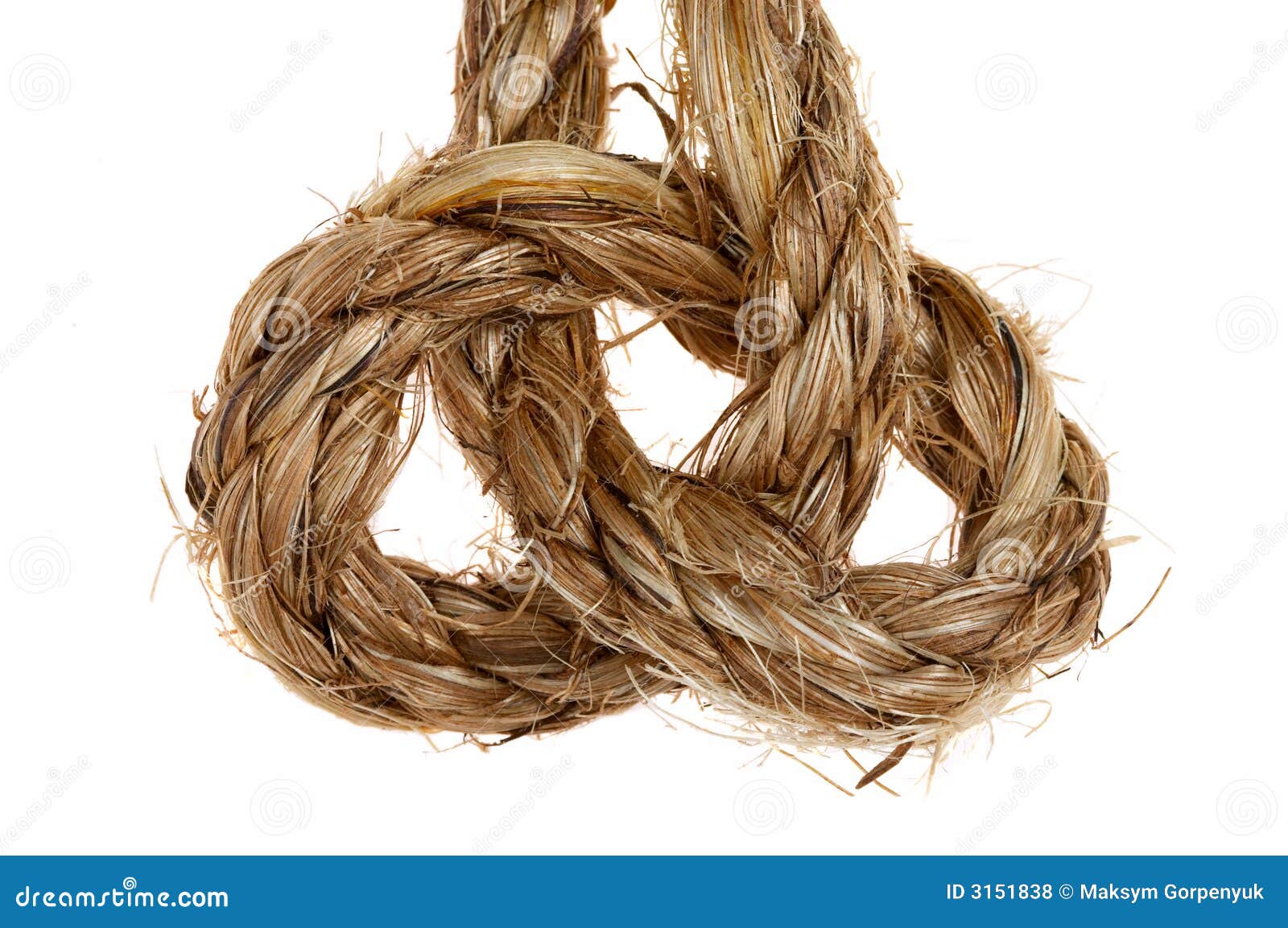 Palm rope with simple knot stock photo. Image of bonding - 3151838