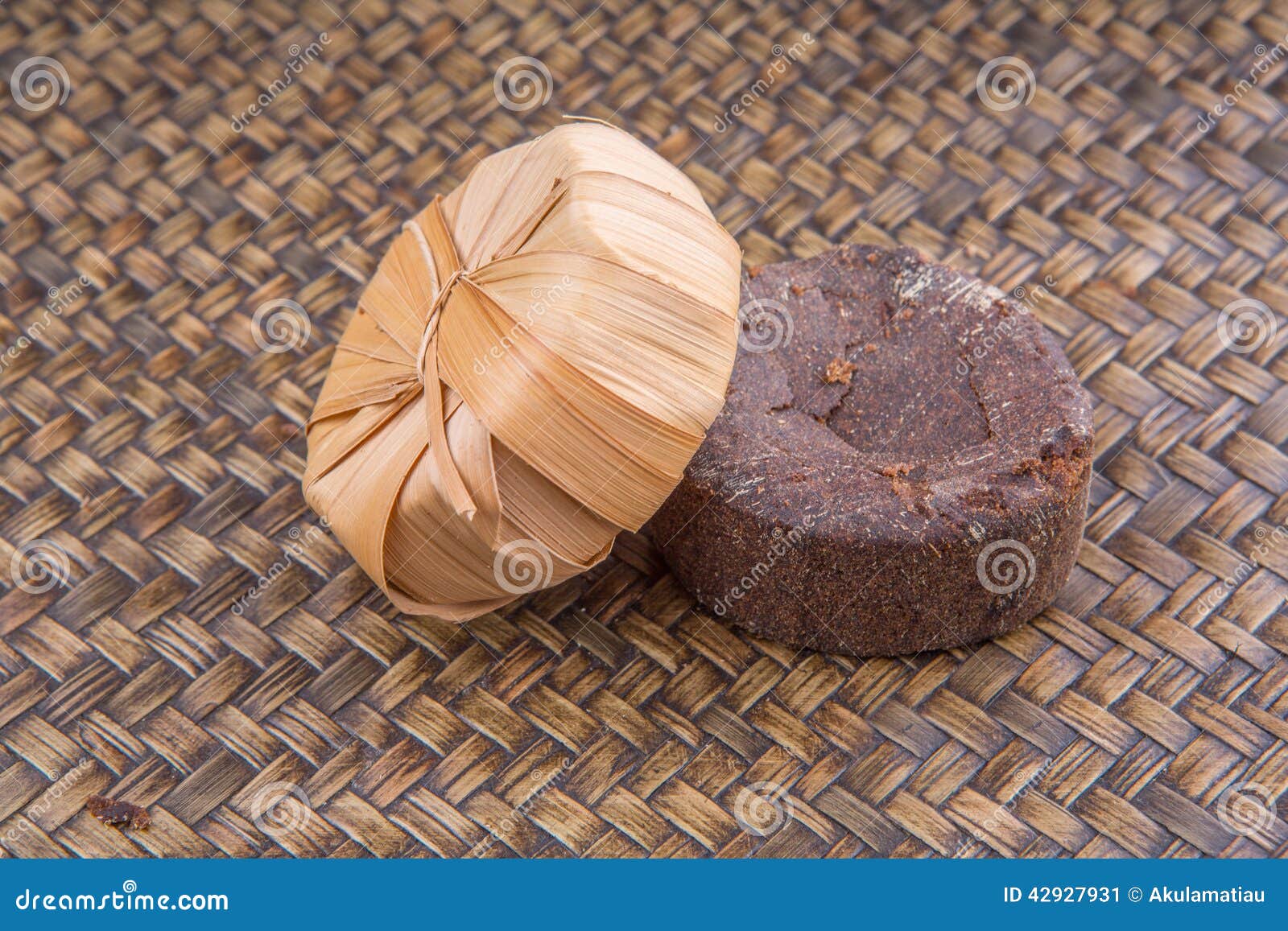 Palm Sap Sugar in Dry Leaves Wrapper III Stock Image - Image of dessert ...