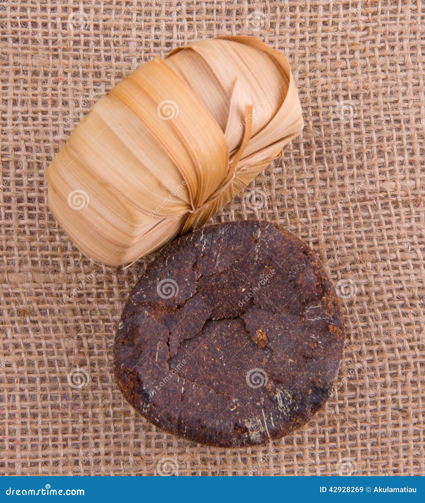 Palm Sap Sugar on Gunny Sack XI Stock Image - Image of organic, food ...