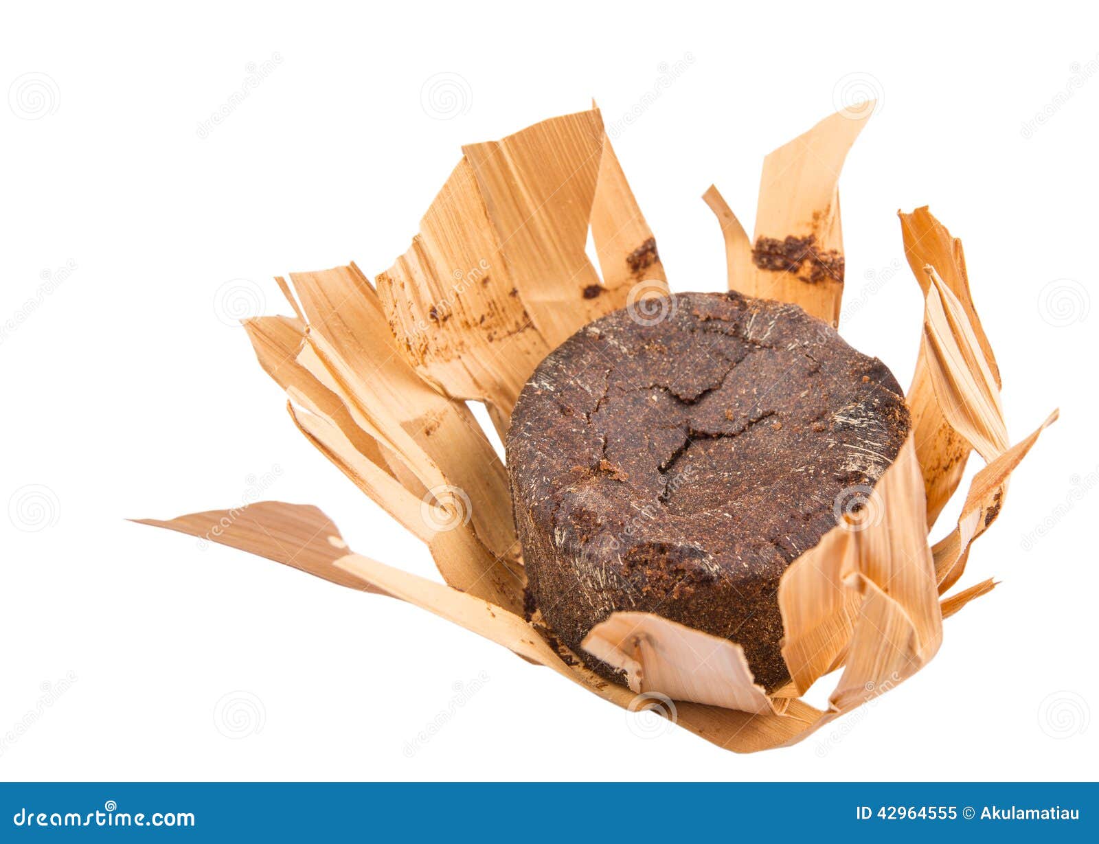 Palm Sap Sugar with Leave Wrapper II Stock Image - Image of fructose ...