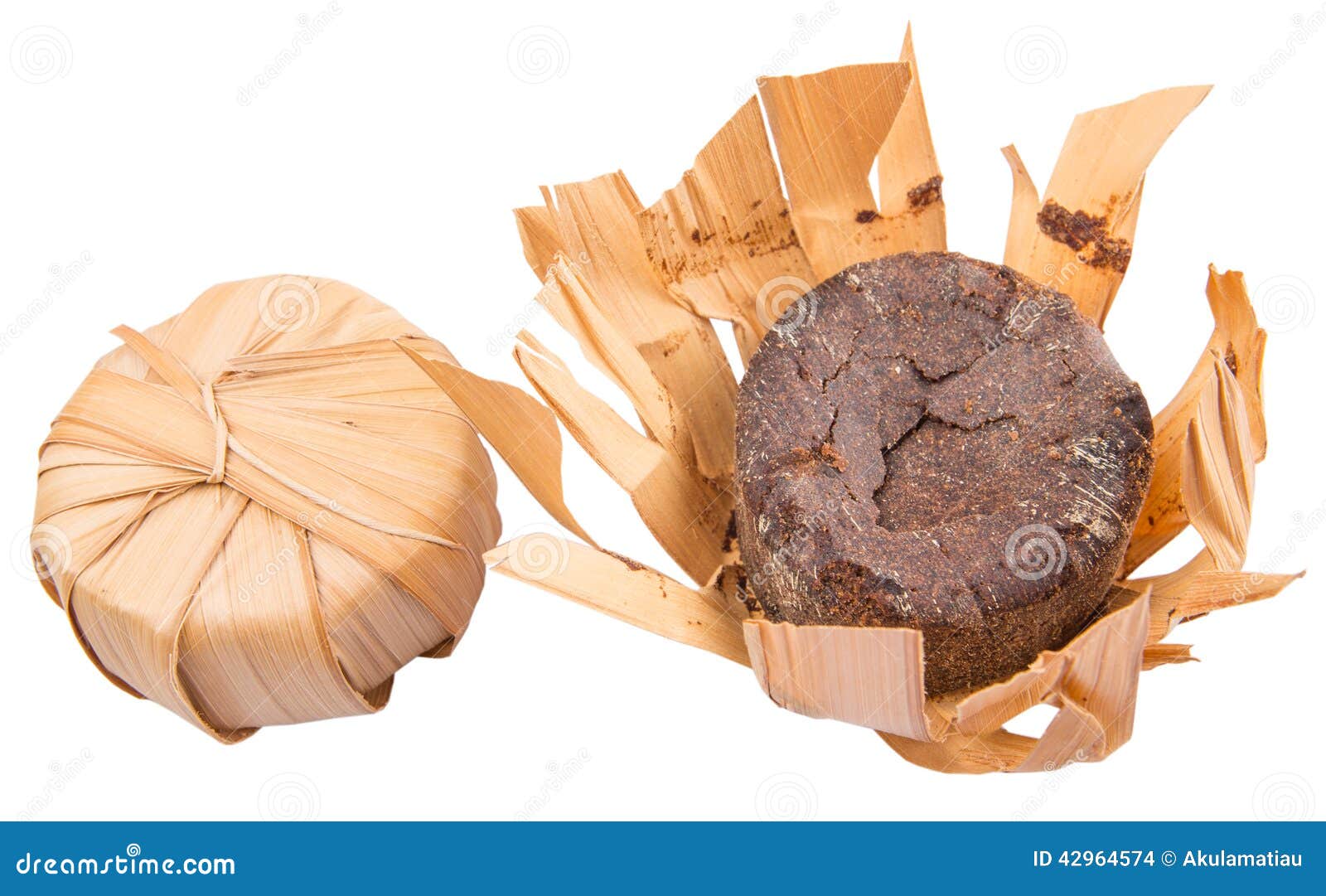 Palm Sap Sugar with Leave Wrapper V Stock Photo - Image of nipa ...