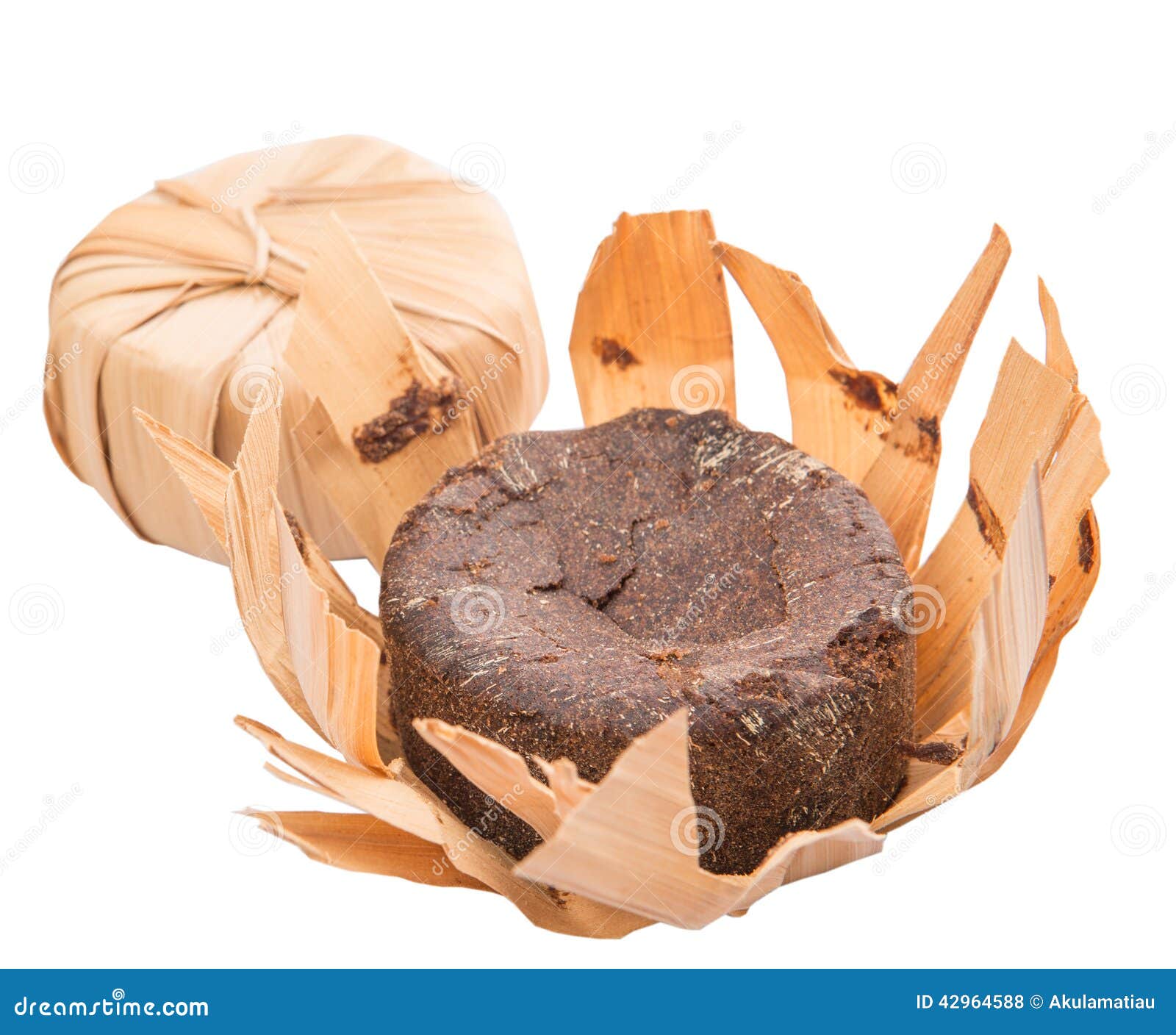 Palm Sap Sugar with Leave Wrapper VII Stock Photo - Image of arenga ...