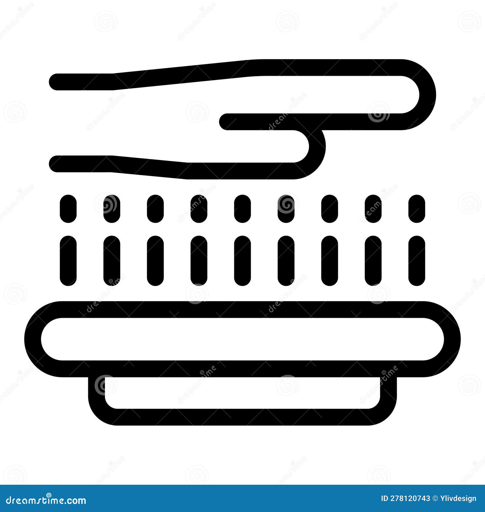 Palm Scanner Icon Outline Vector. Privacy Touch Stock Vector ...