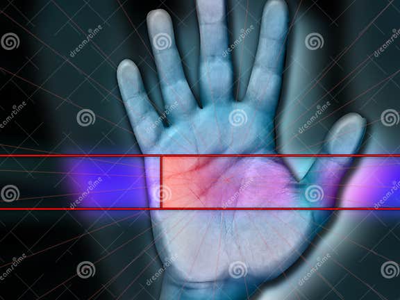 Palm Scanning stock photo. Image of privacy, network, palm - 5213794