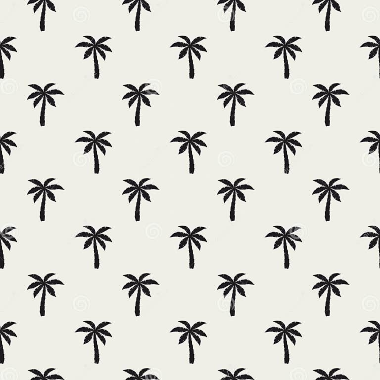 Palm Seamless Pattern. Repeating Palm Trees Pattern. Modern Coconut ...