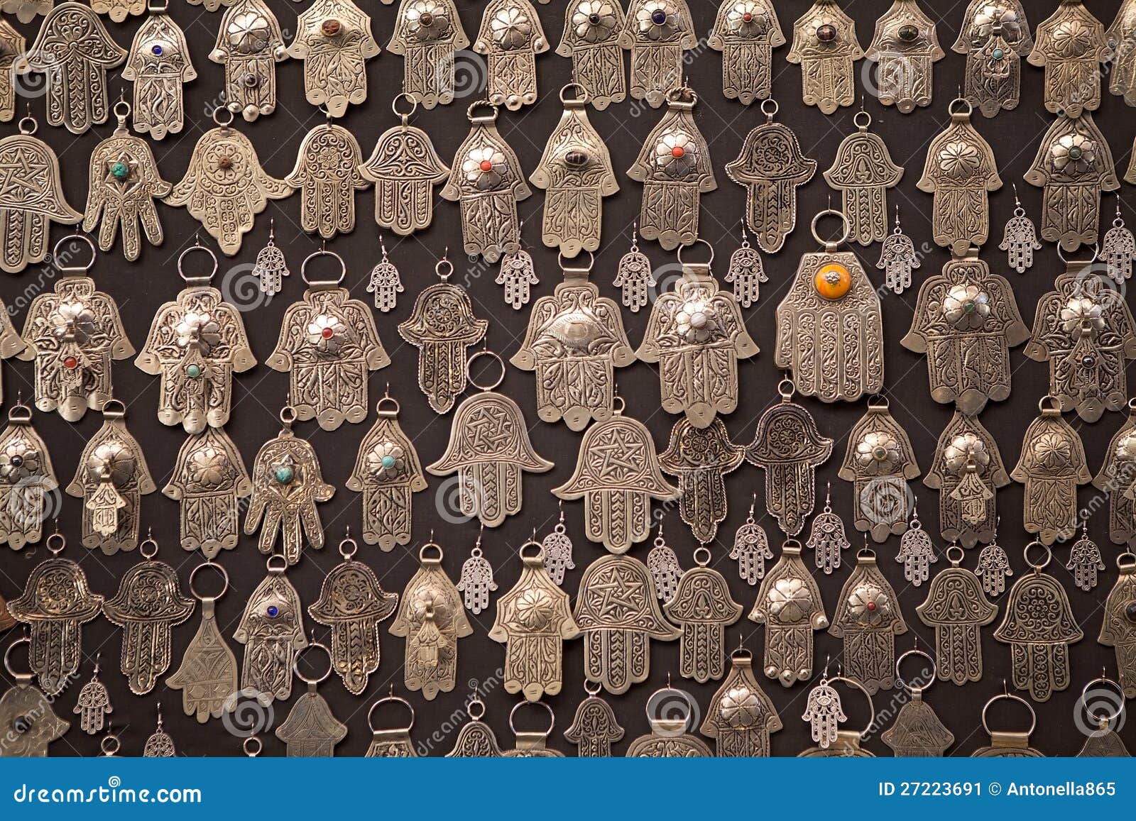 Palm Shaped Amulets Hand Of Fatima Stock Photo | CartoonDealer.com ...