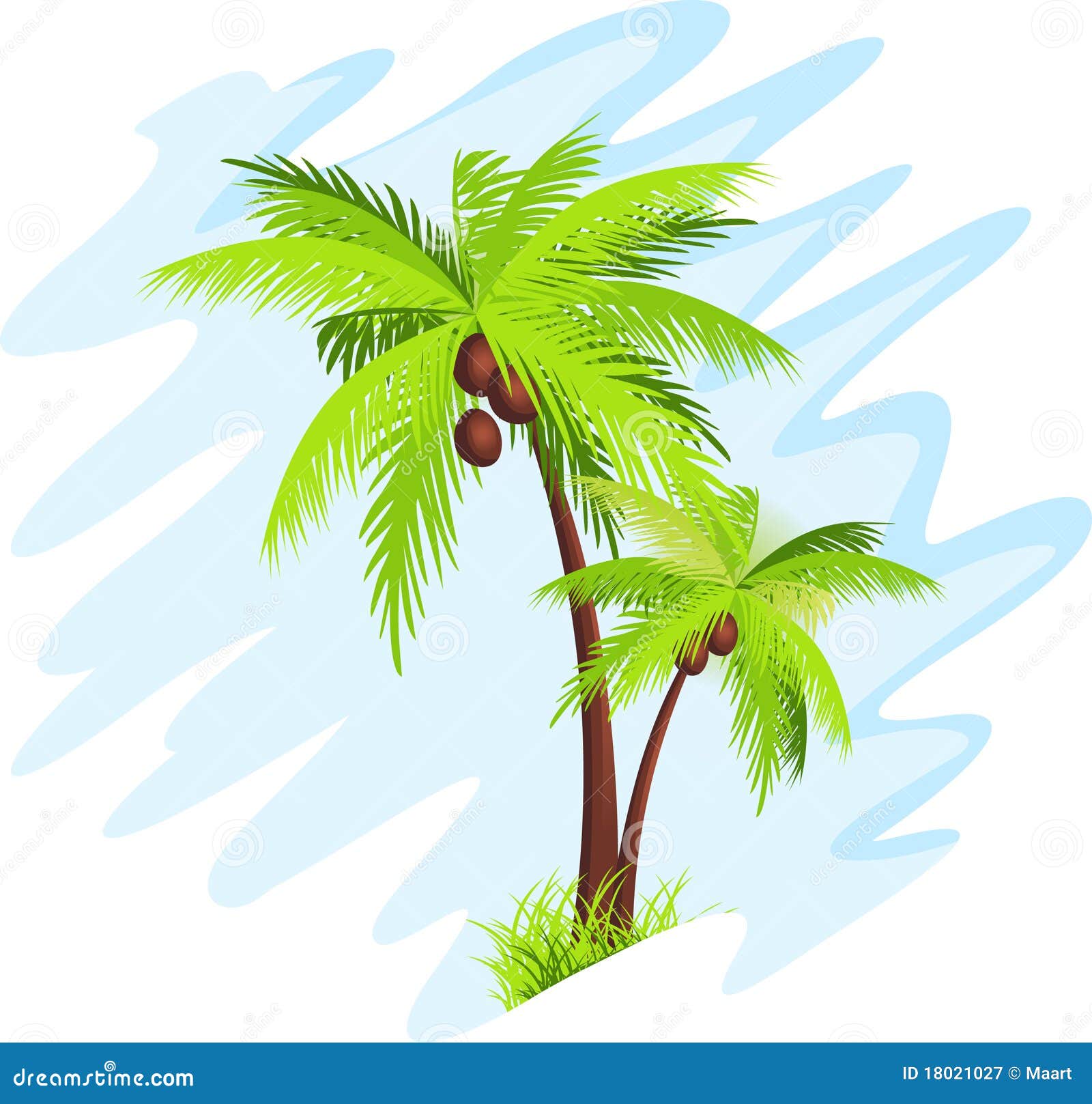 Palm tree stock vector. Illustration of island, pattern - 18021027