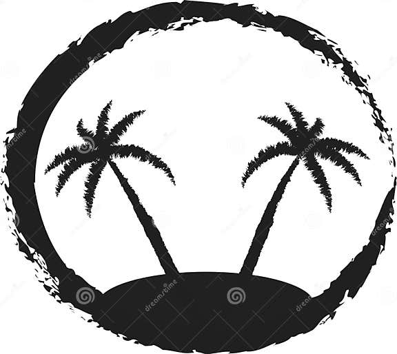 Palm tree stock vector. Illustration of ocean, tree, florida - 5923808