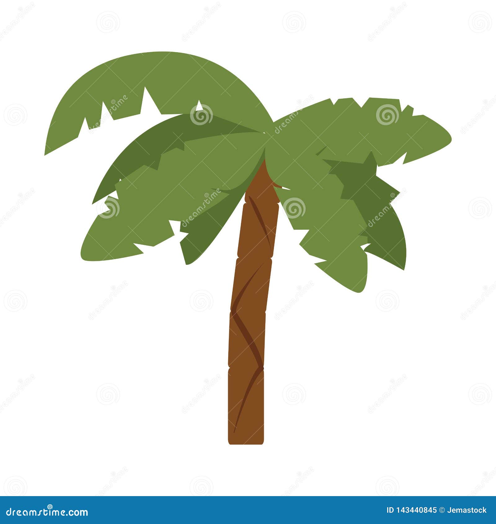 Palm tree cartoon stock vector. Illustration of abstract - 143440845