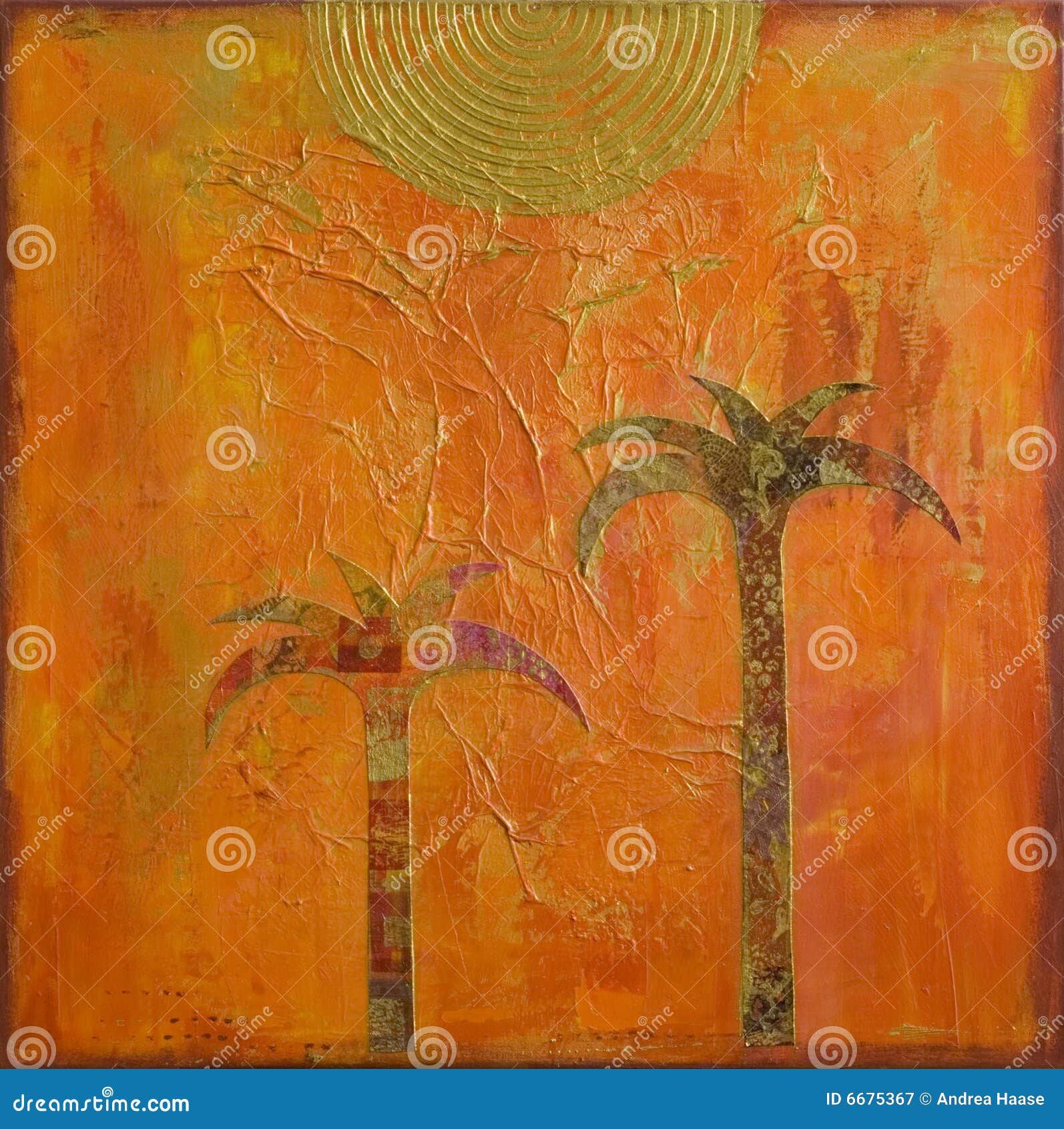 Palm tree collage stock illustration. Illustration of tropical - 6675367