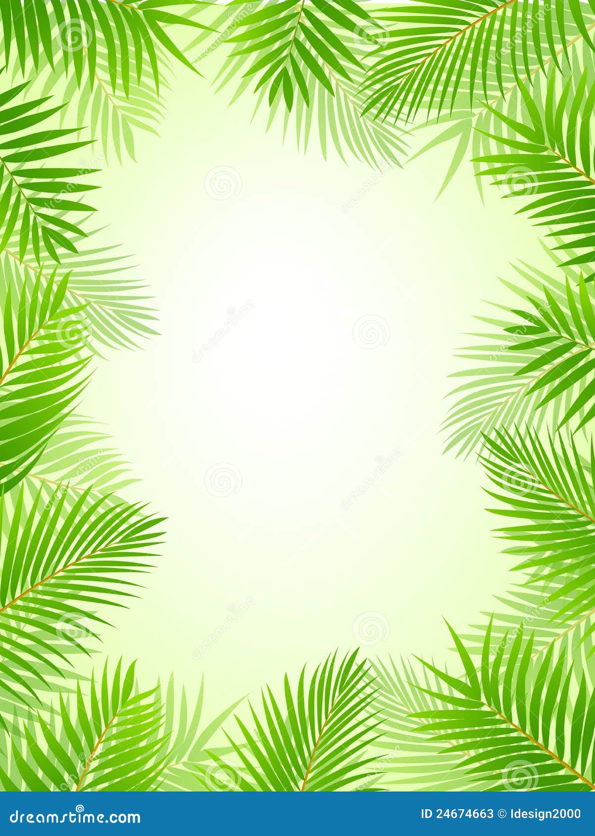 Palm tree frame background stock vector. Illustration of environment ...
