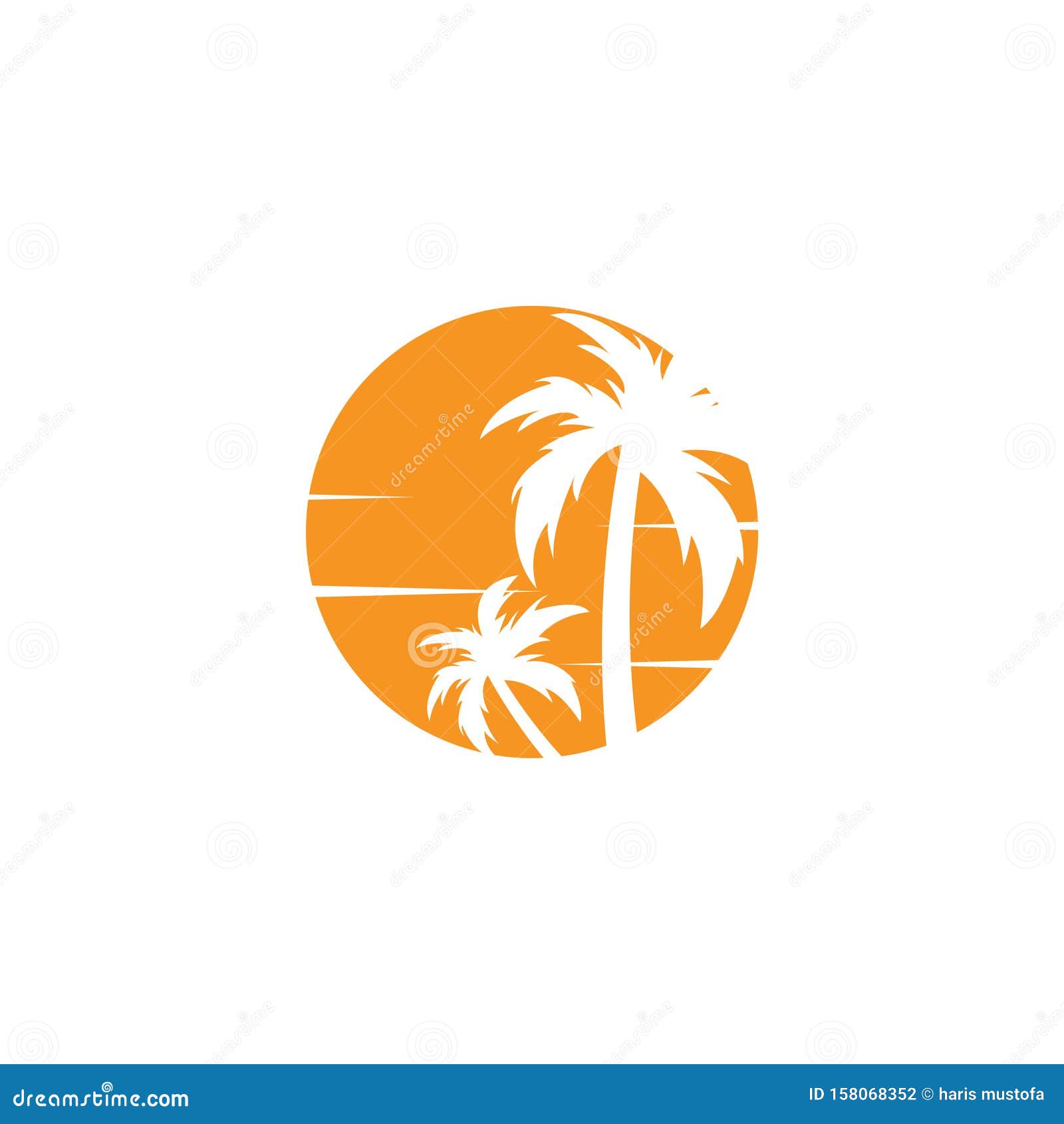 Palm Tree Graphic Design Template Vector Isolated Stock Vector ...