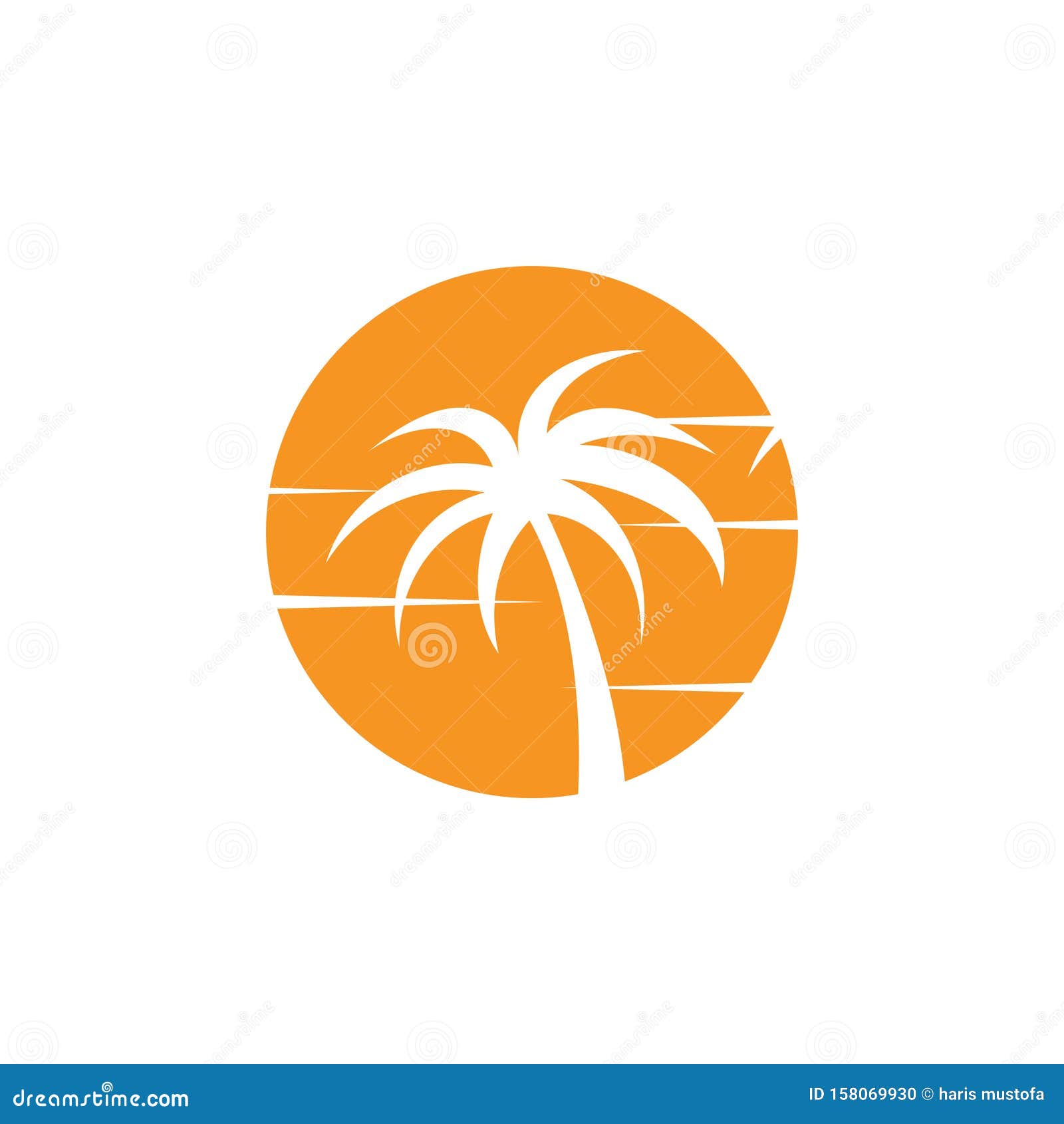 Palm Tree Graphic Design Template Vector Isolated Stock Vector ...