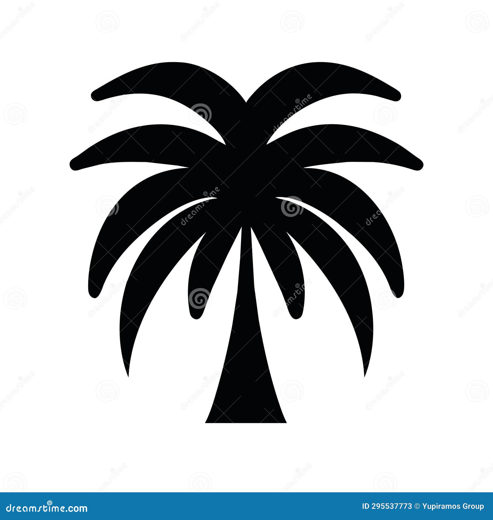 Palm tree icon stock vector. Illustration of botany - 295537773