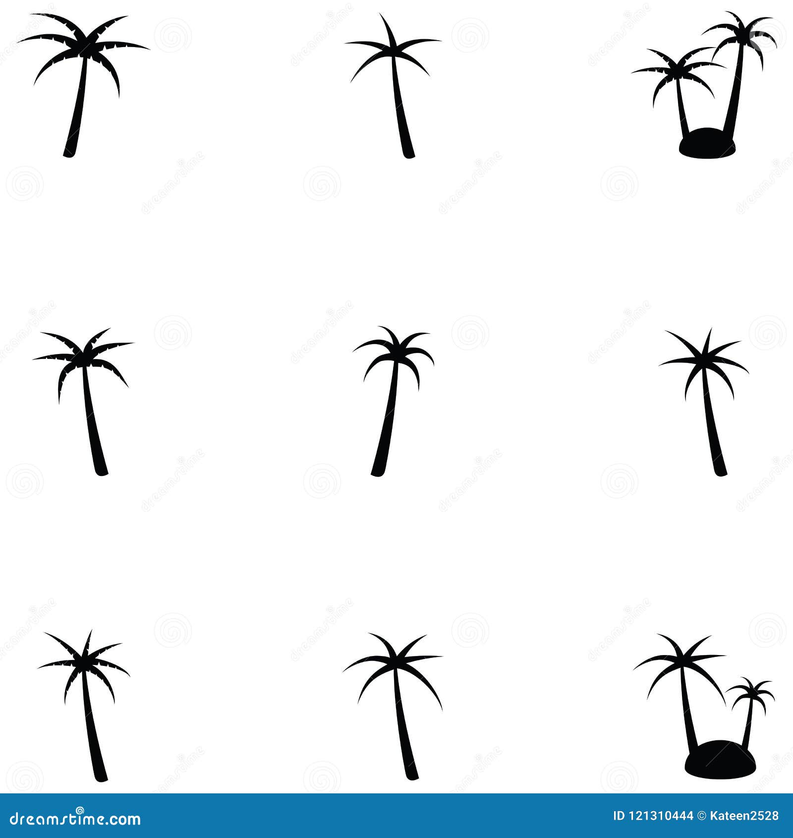 Palm tree icon set stock vector. Illustration of palm - 121310444 Palm tree icon set stock vector. Illustration of palm - 121310444