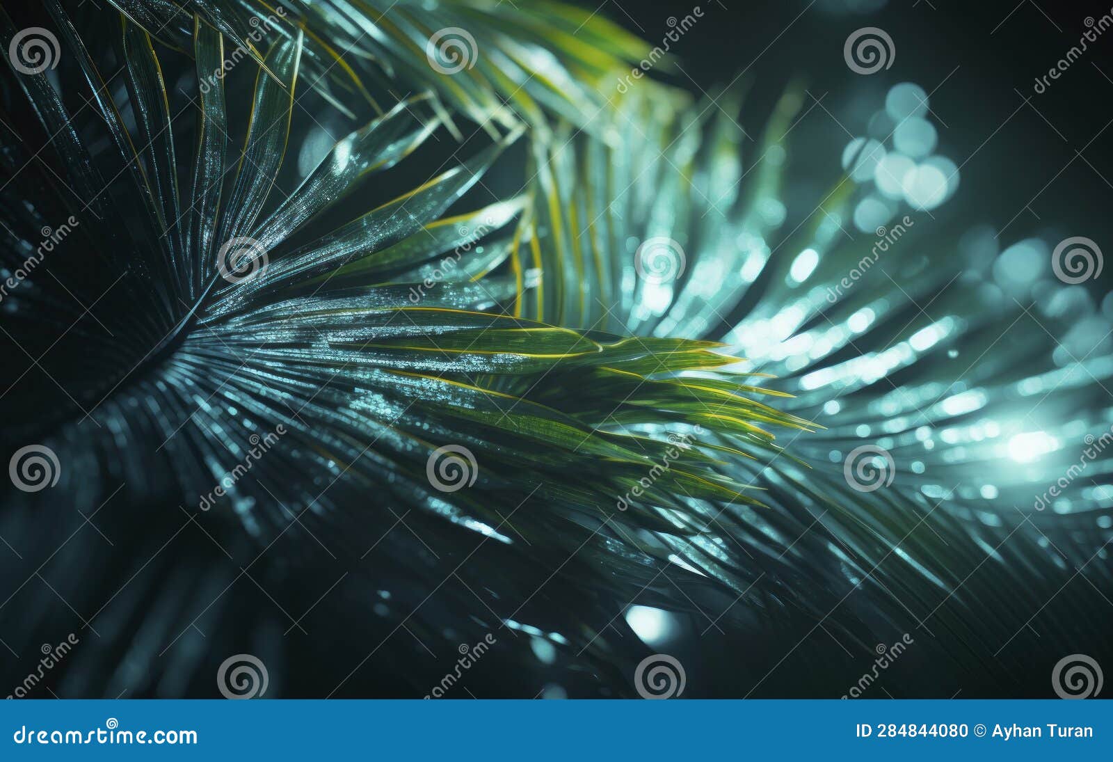 Palm Tree Leaf, Triboluminescence, Inspired by Microstructures Stock ...