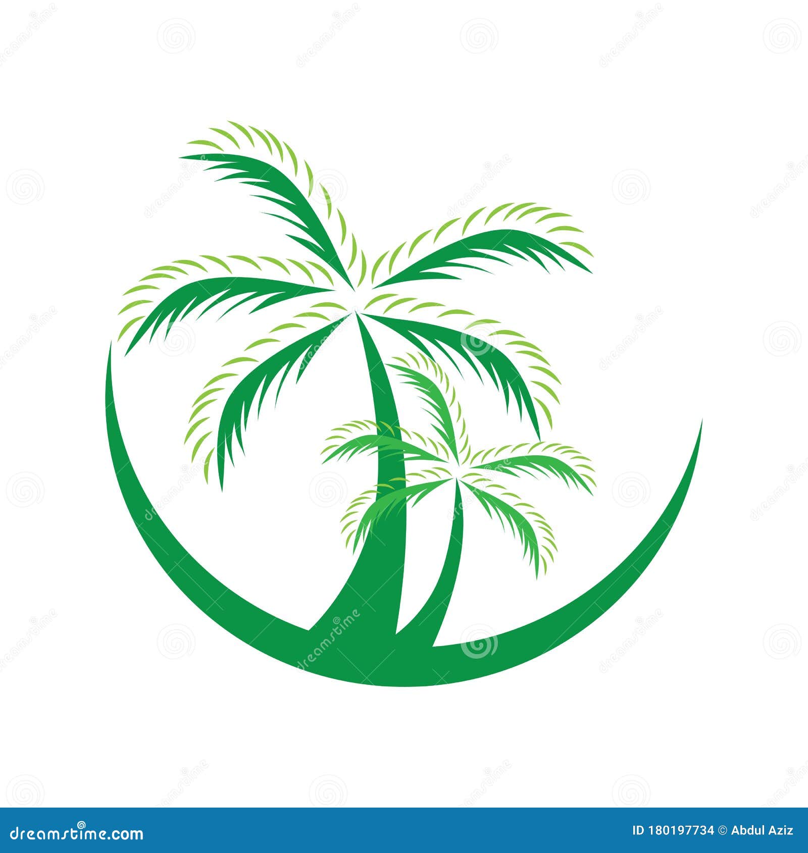 Palm tree logo vector stock vector. Illustration of graphic - 180197734