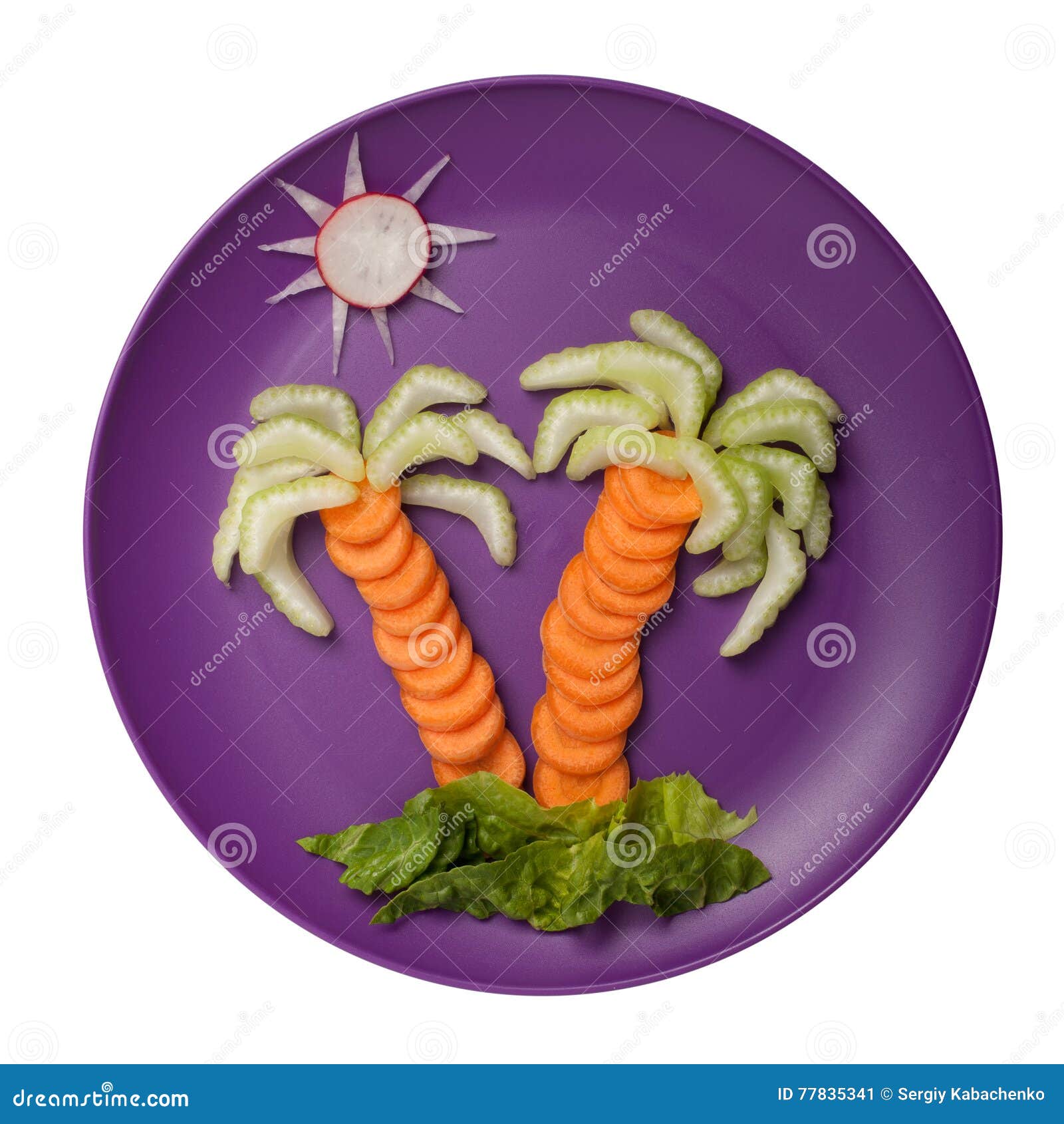 Palm Tree Made of Fresh Vegetables Stock Image - Image of cook, palm ...