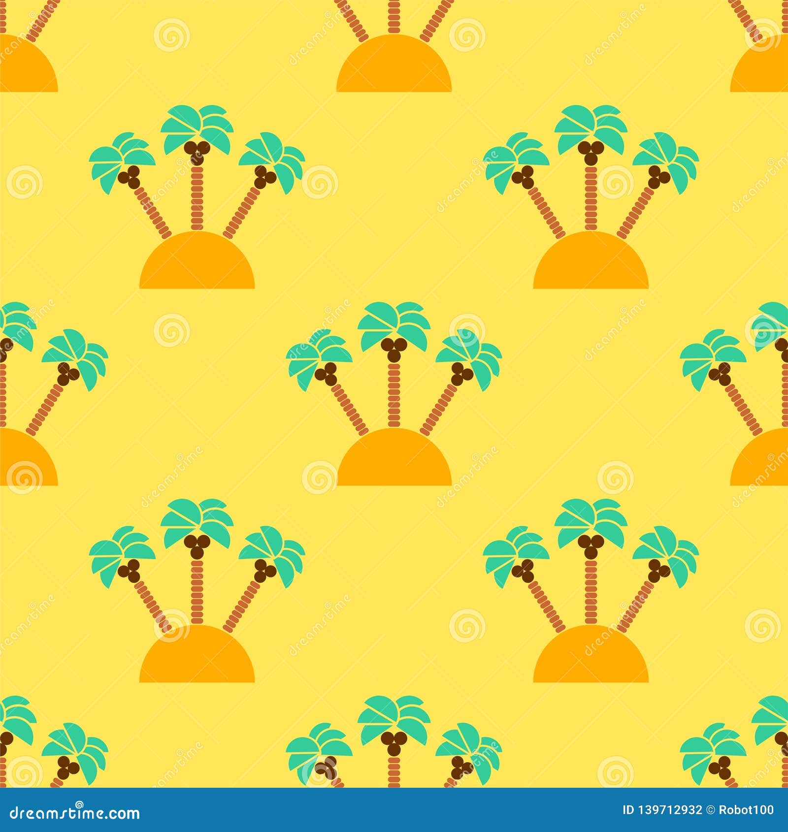 Seamless Coconut Vector Pattern. Minimalistic Food Background. Vitamins ...