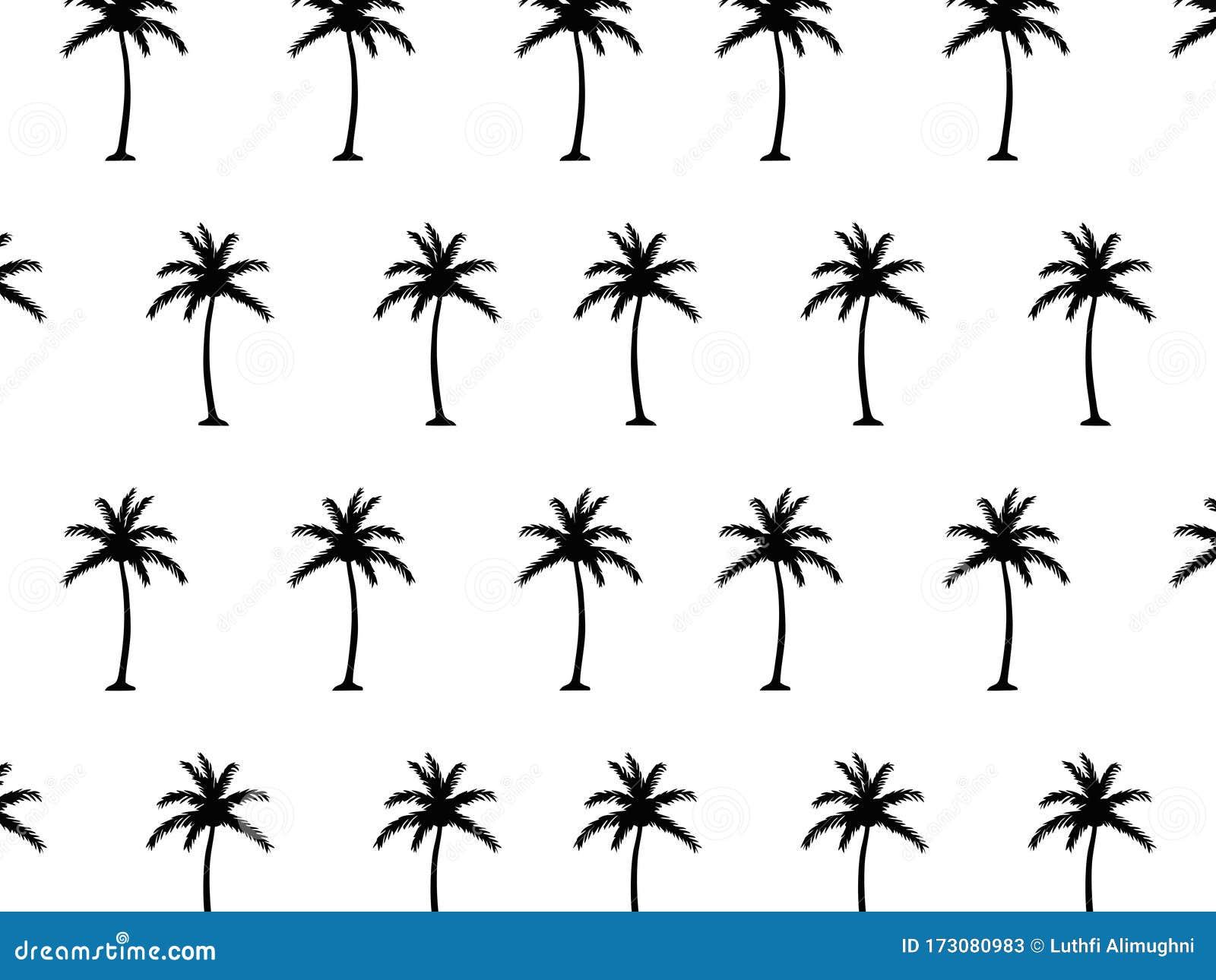 Palm Tree Pattern Texture Vector Black and White Stock Vector ...