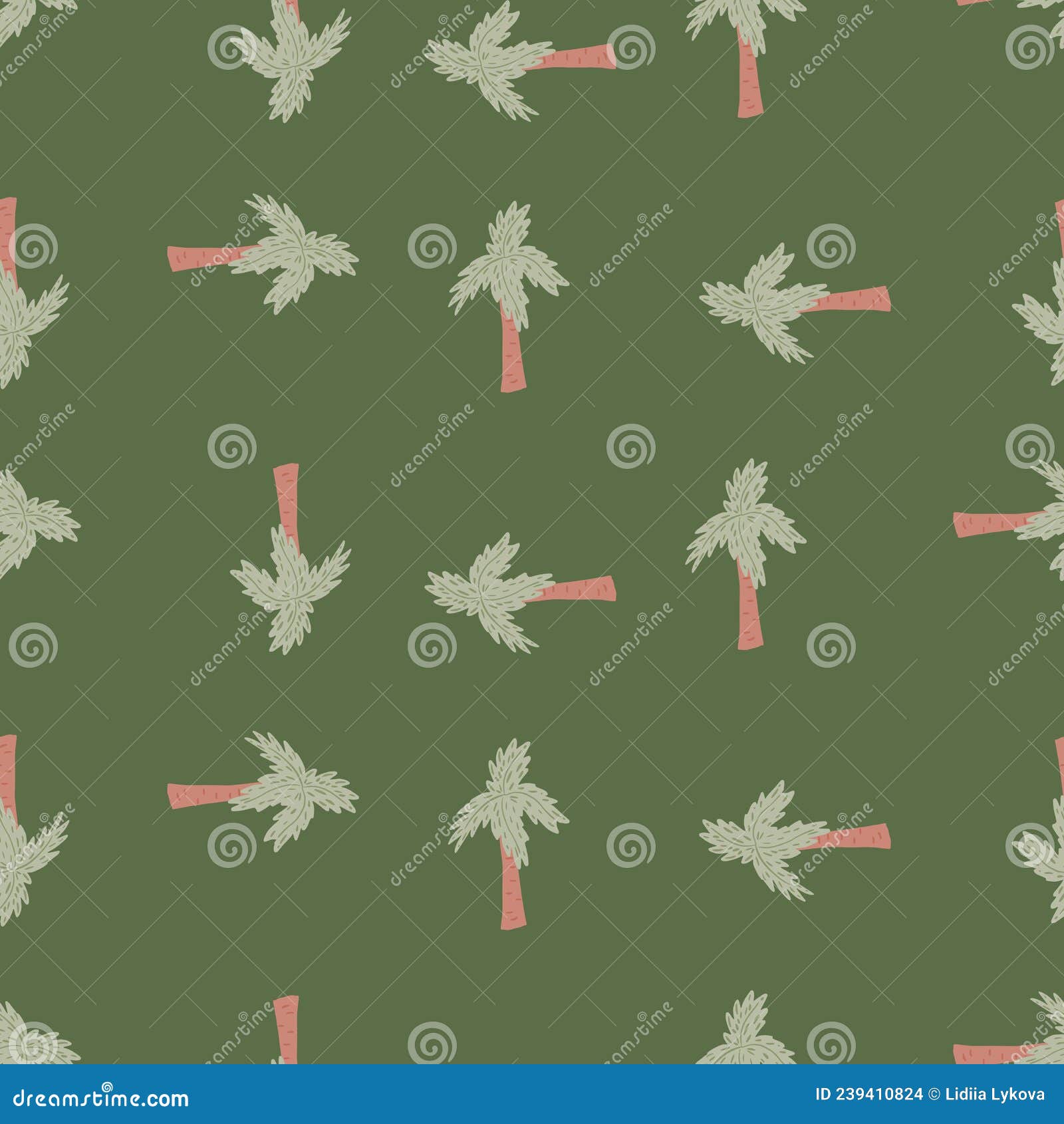 Palm Tree Seamless Pattern. Tropical Background Stock Vector ...